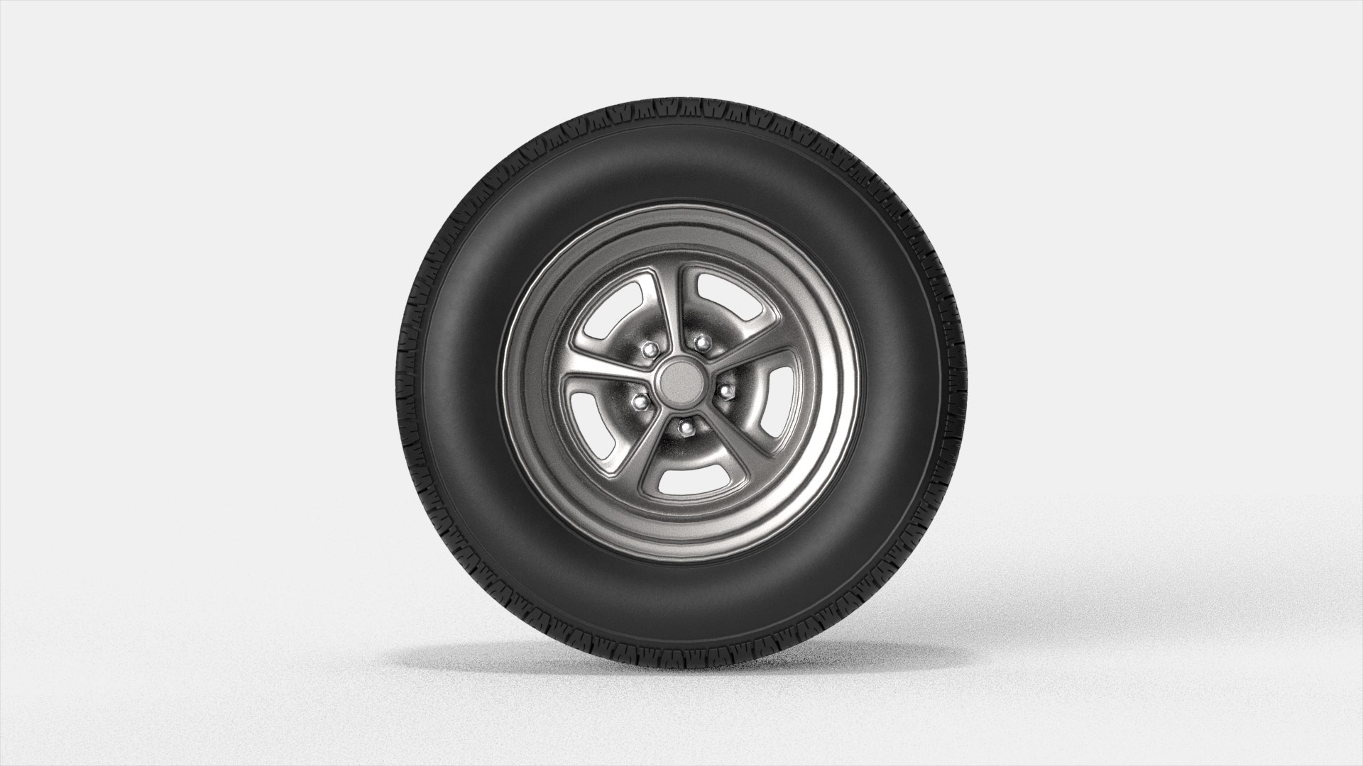 Classic Car Wheel With Rim And Tire 3D Model - TurboSquid 2377237