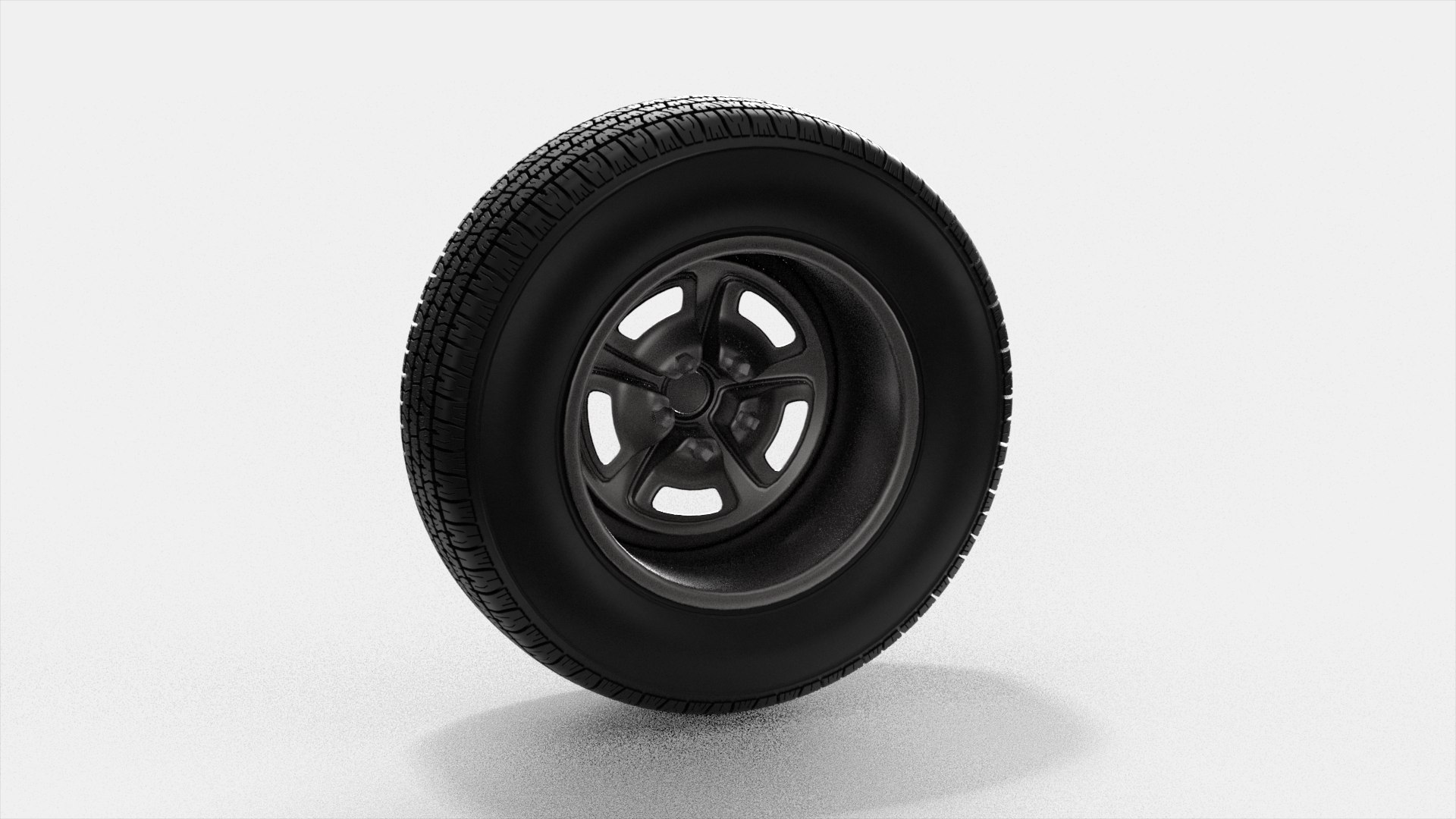 Classic Car Wheel With Rim And Tire 3D Model - TurboSquid 2377237