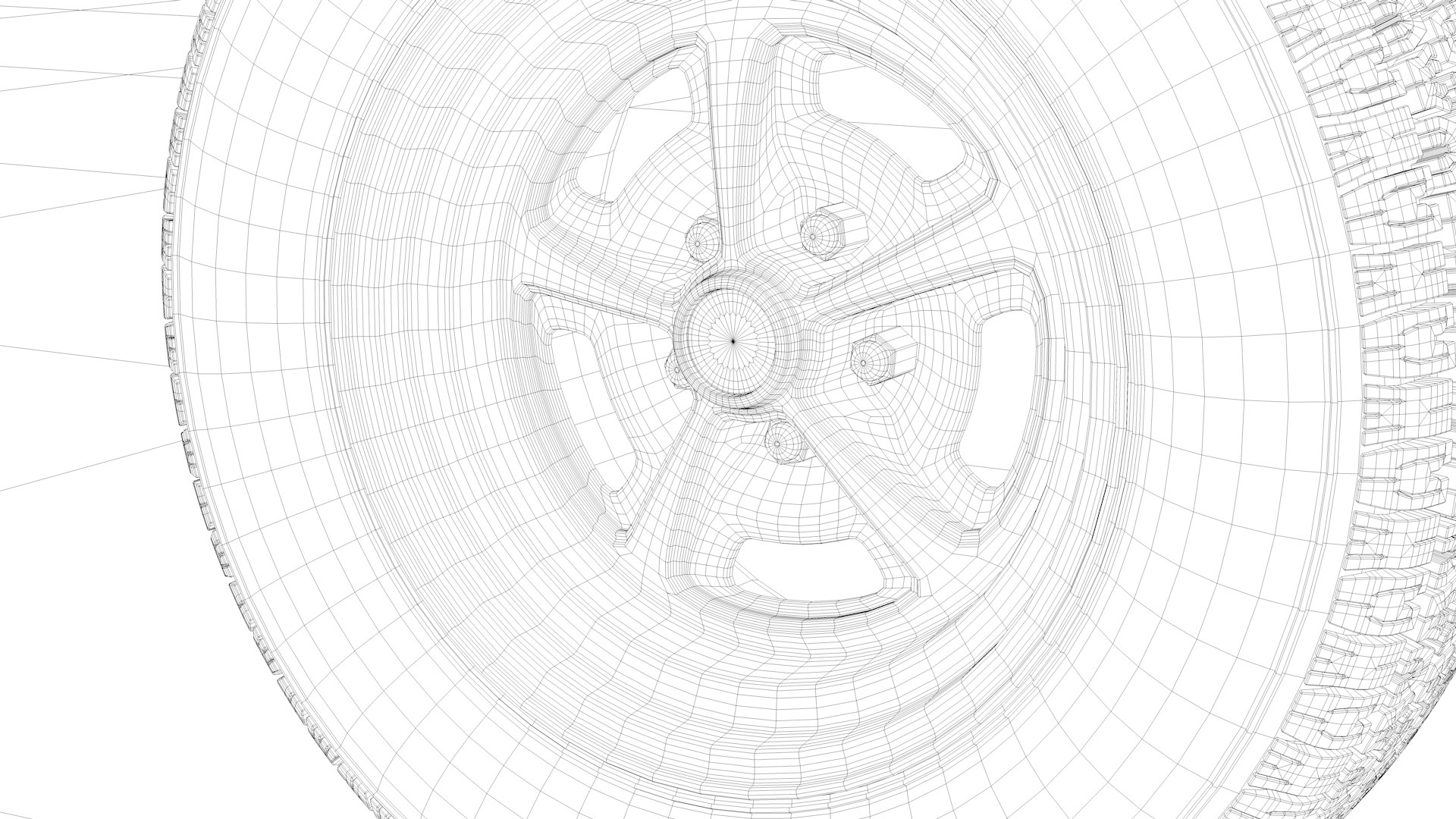 Classic Car Wheel With Rim And Tire 3D Model - TurboSquid 2377237