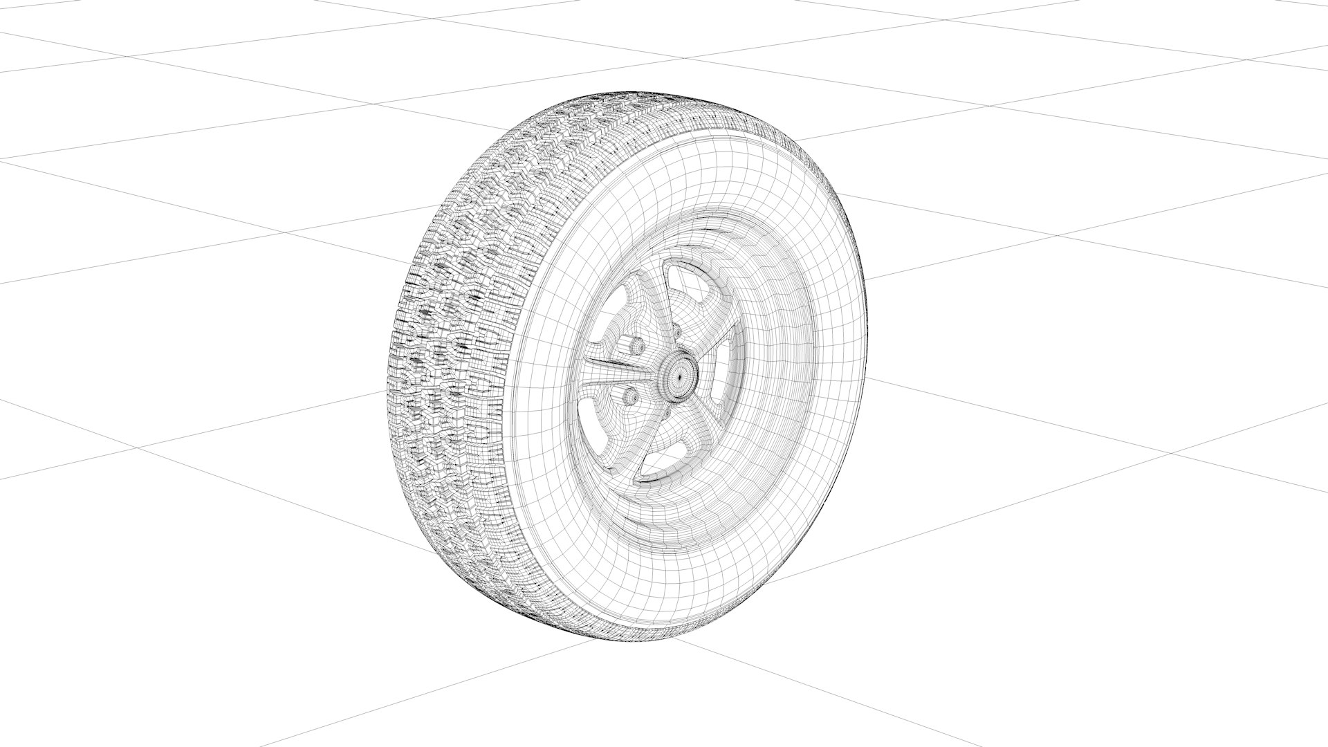 Classic Car Wheel With Rim And Tire 3D Model - TurboSquid 2377237