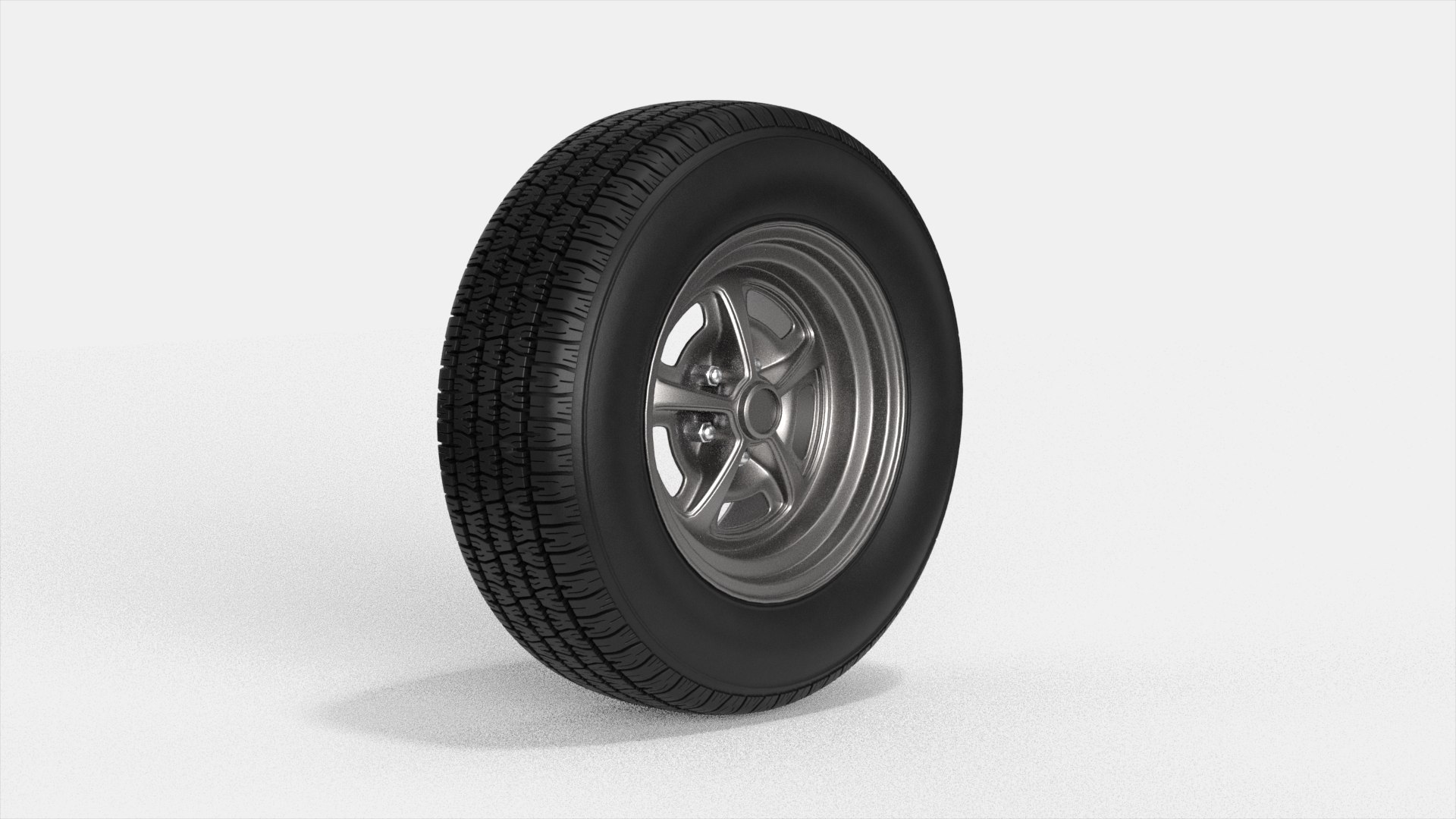 Classic Car Wheel With Rim And Tire 3D Model - TurboSquid 2377237