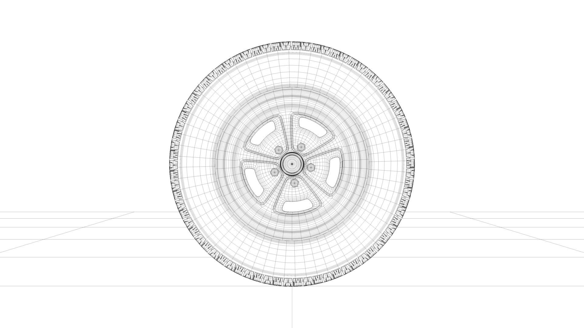 Classic Car Wheel With Rim And Tire 3D Model - TurboSquid 2377237