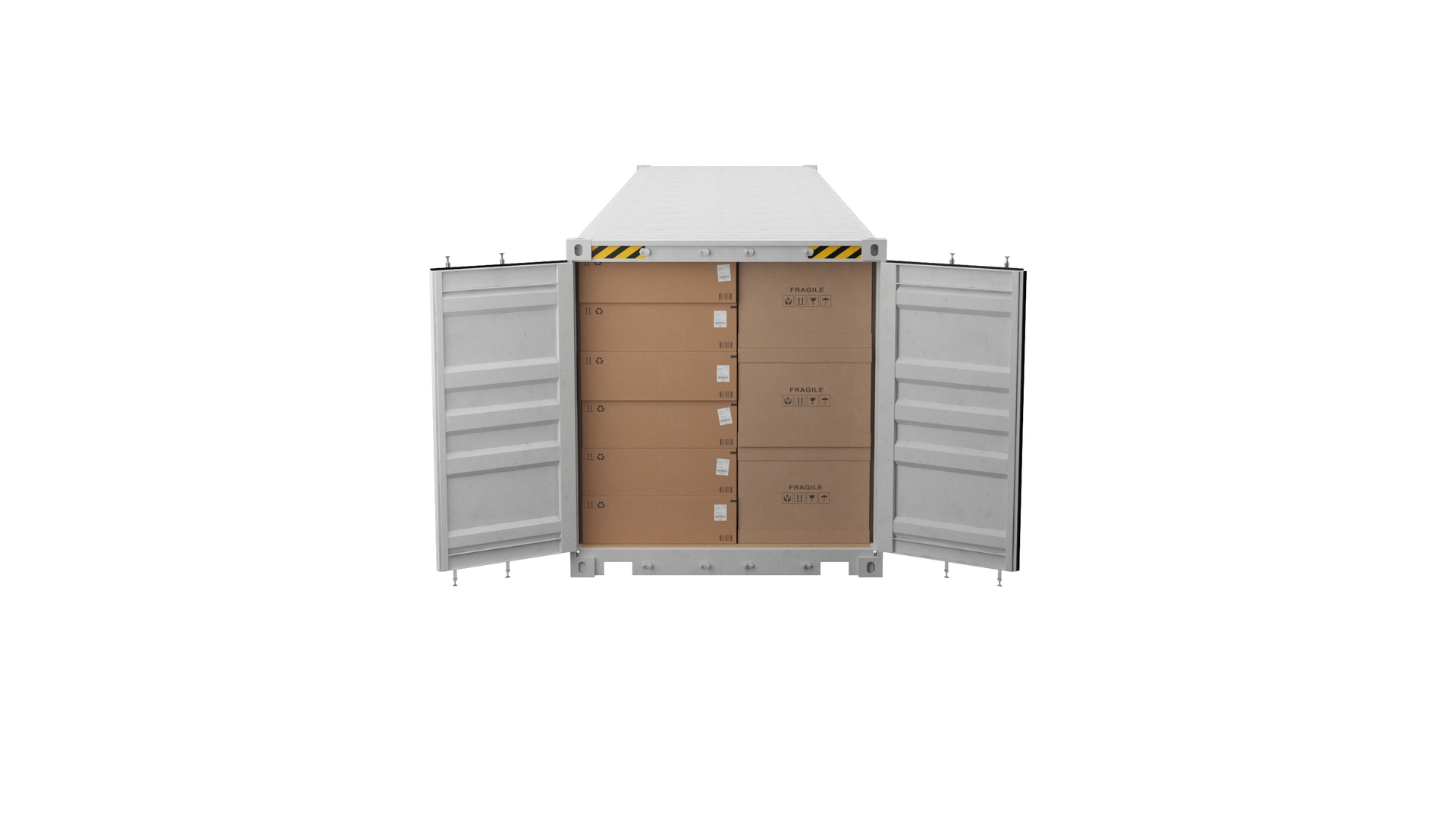 40ft Shipping Container With Packages 3D Model - TurboSquid 2017528