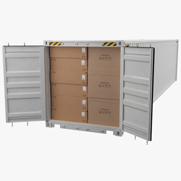 40ft Shipping Container With Packages 3D model - TurboSquid 2017528