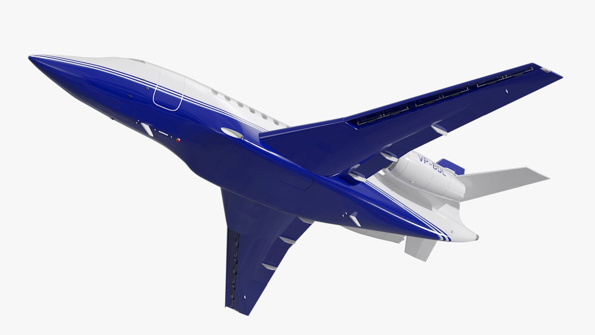 Plane Dassault Falcon 2000 Simplified No Chassis 3D - TurboSquid 2384627