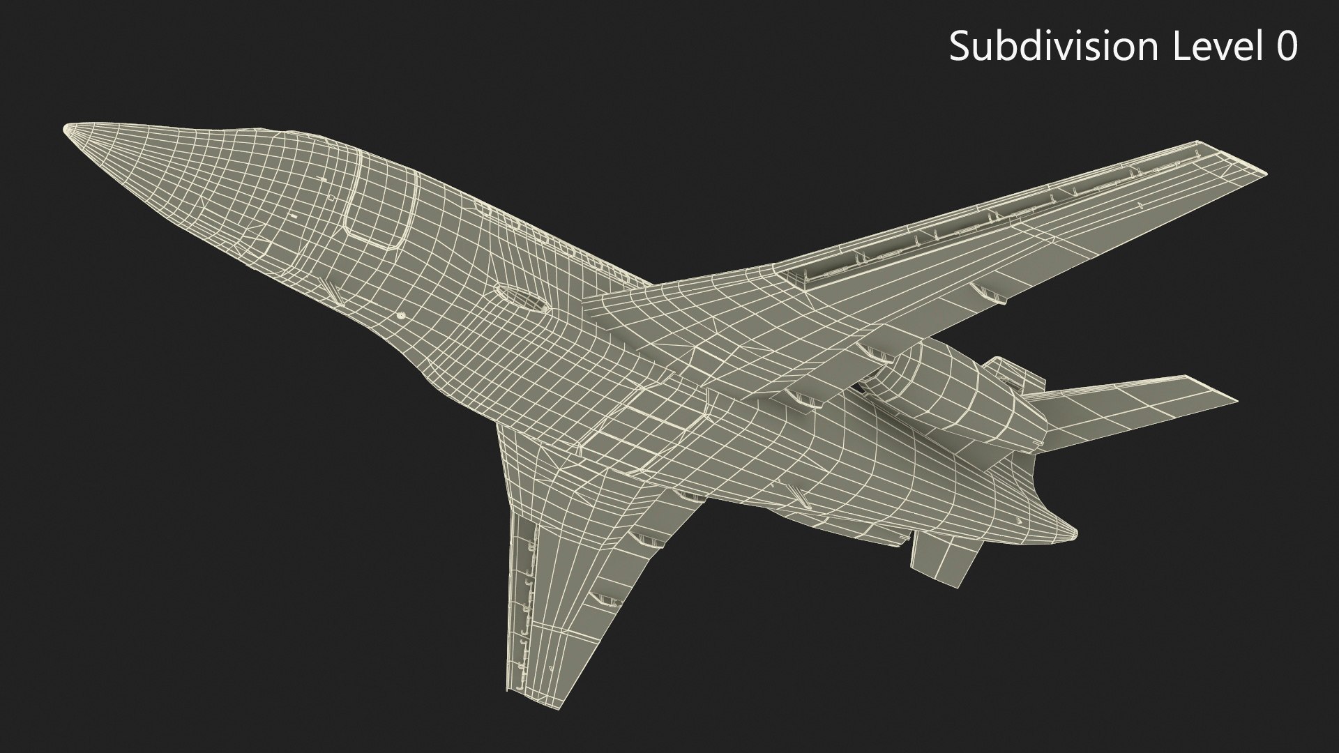 Plane Dassault Falcon 2000 Simplified No Chassis 3D - TurboSquid 2384627