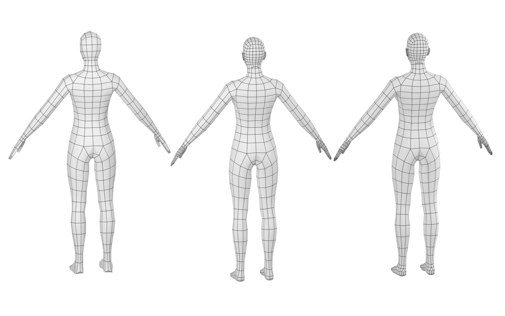 Natural Female In A-Pose Base Mesh 3D - TurboSquid 2122644