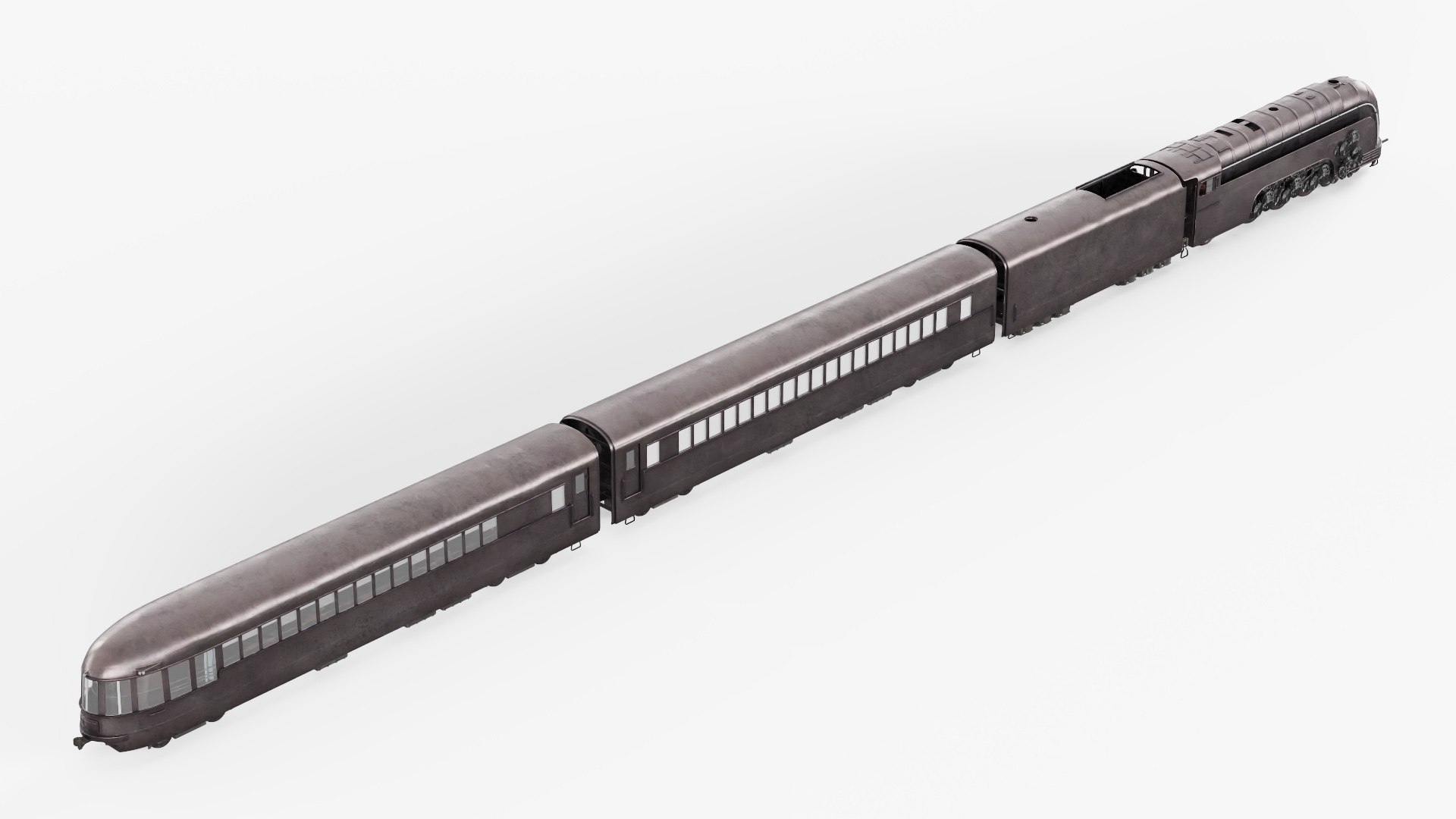 Steampunk Locomotive Chassis Gear Drive 3D Model - TurboSquid 2426063