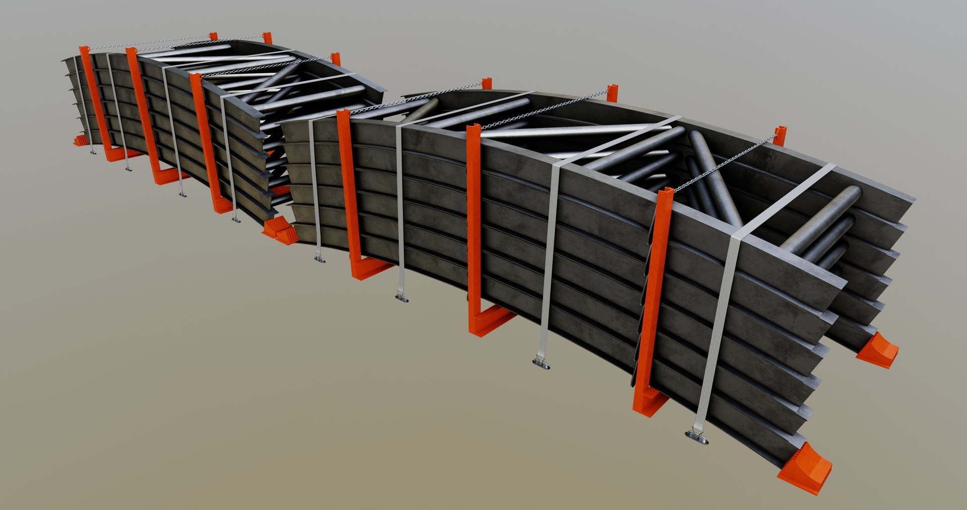 3D CARGO MODELS FOR TRUCK TRAILER-Bridge Modul Type-1-1 Model ...