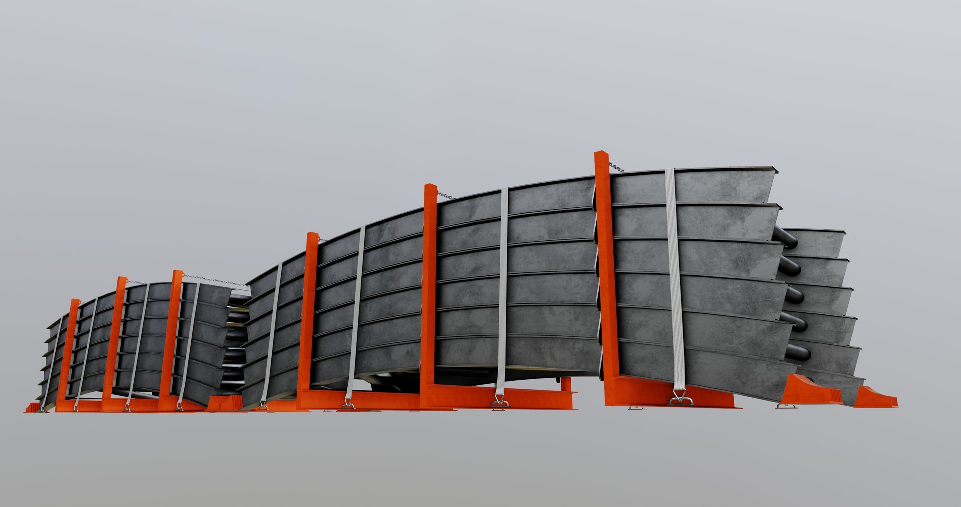 3D CARGO MODELS FOR TRUCK TRAILER-Bridge Modul Type-1-1 Model ...