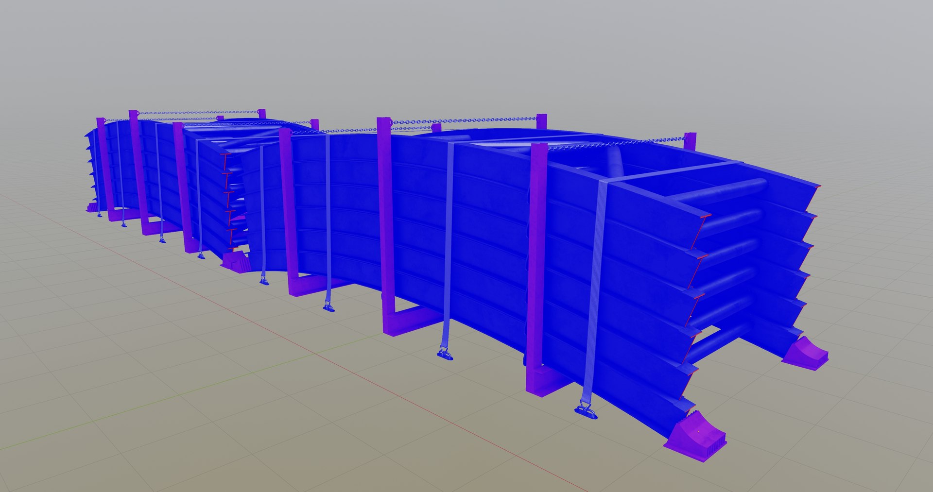 3D CARGO MODELS FOR TRUCK TRAILER-Bridge Modul Type-1-1 Model ...