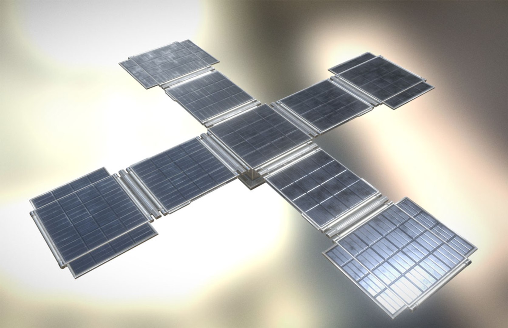 3d Solar Power Module Model