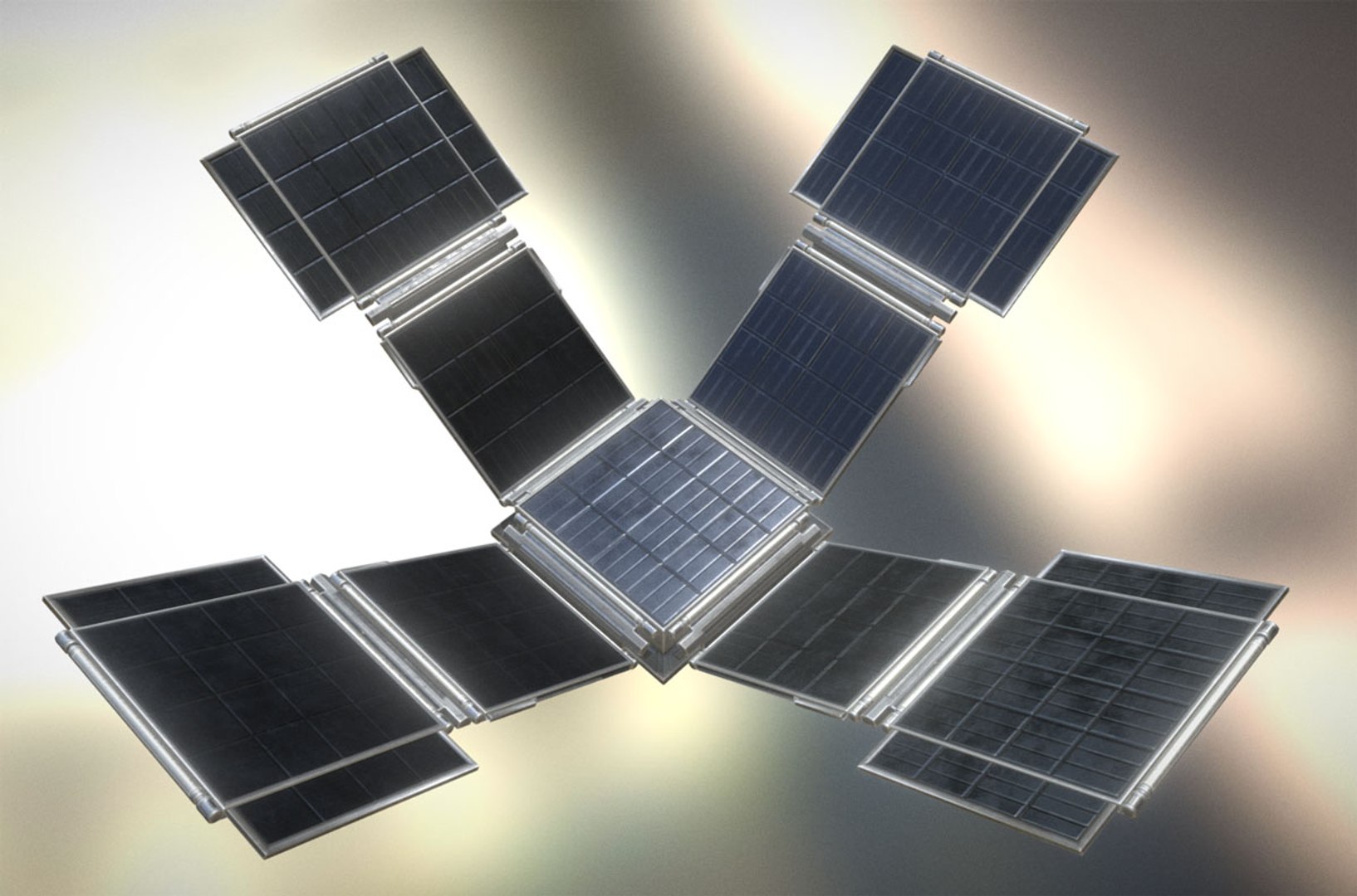 3d Solar Power Module Model