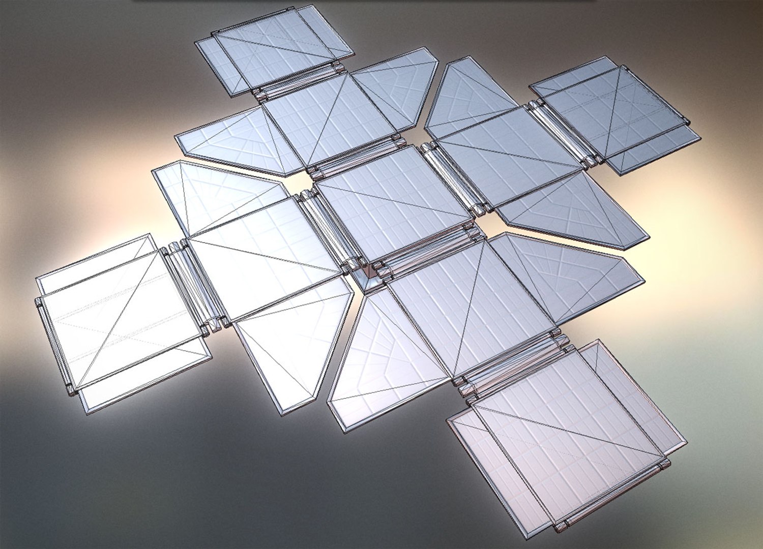 3d Solar Power Module Model