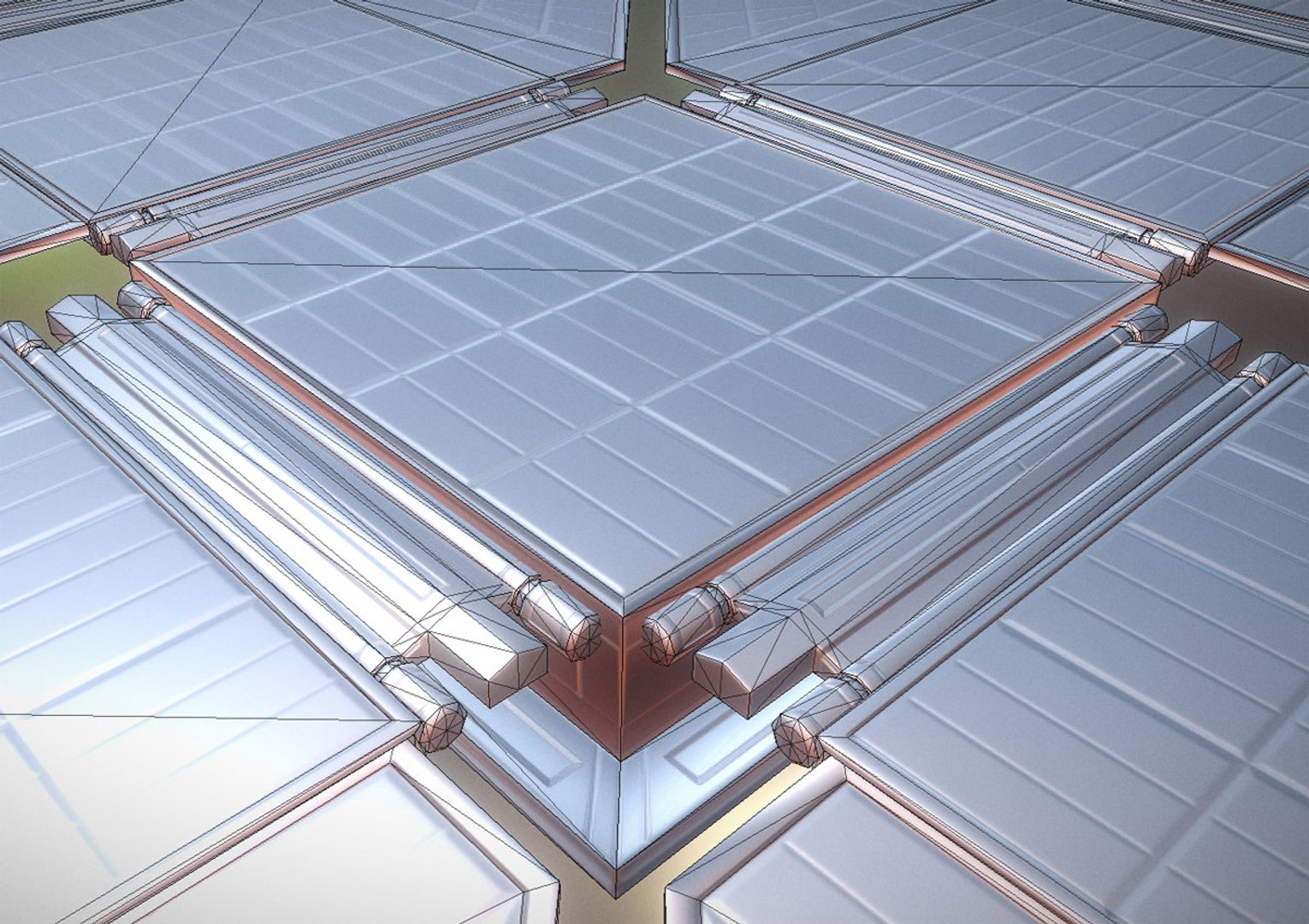 3d Solar Power Module Model