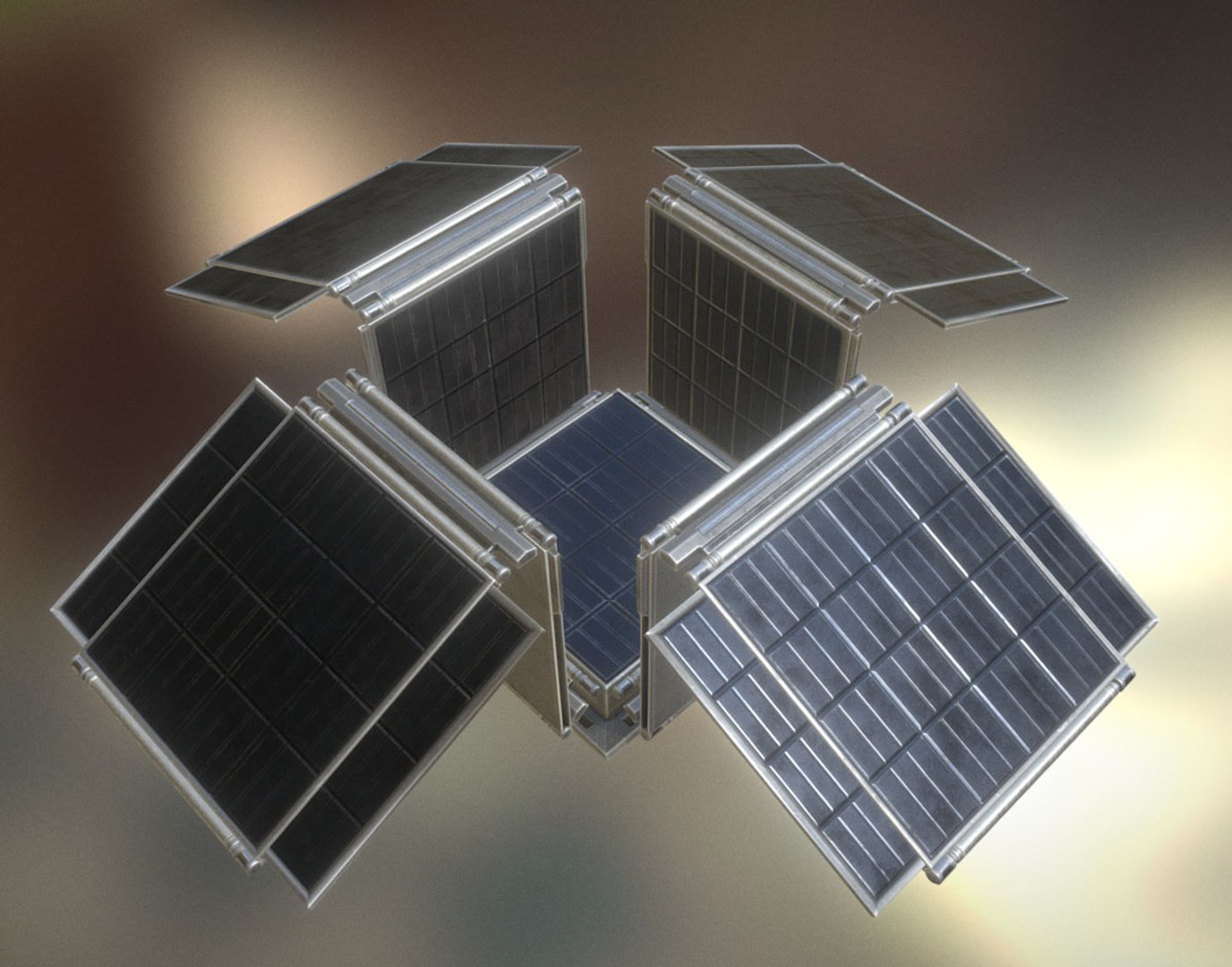 3d Solar Power Module Model