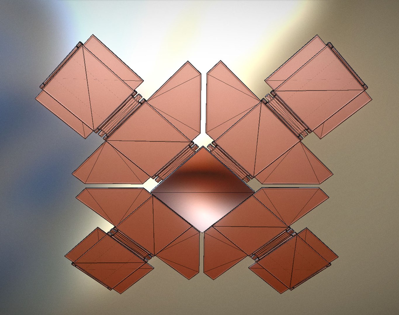 3d Solar Power Module Model