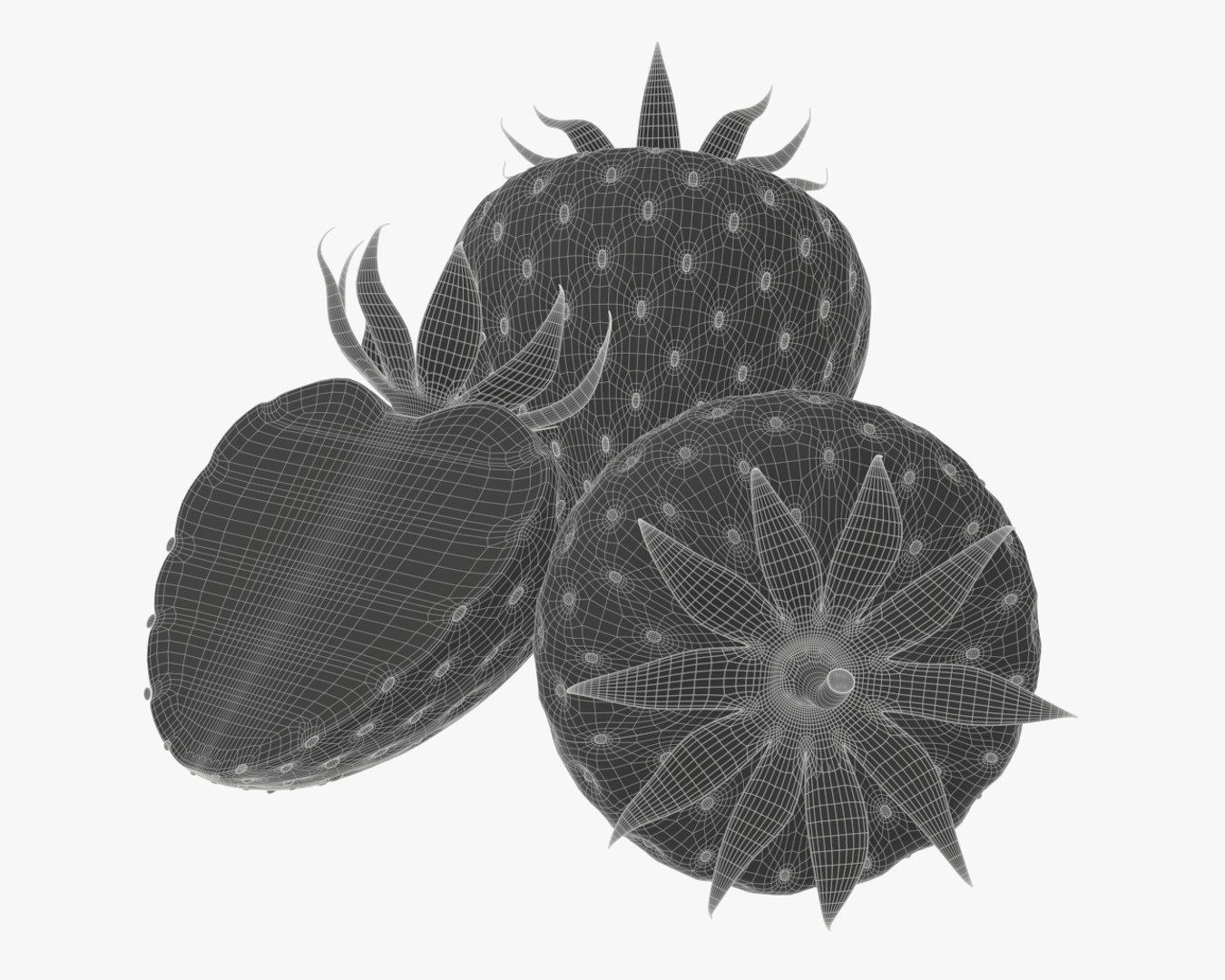 Strawberry Berry 3D Model - TurboSquid 1389058