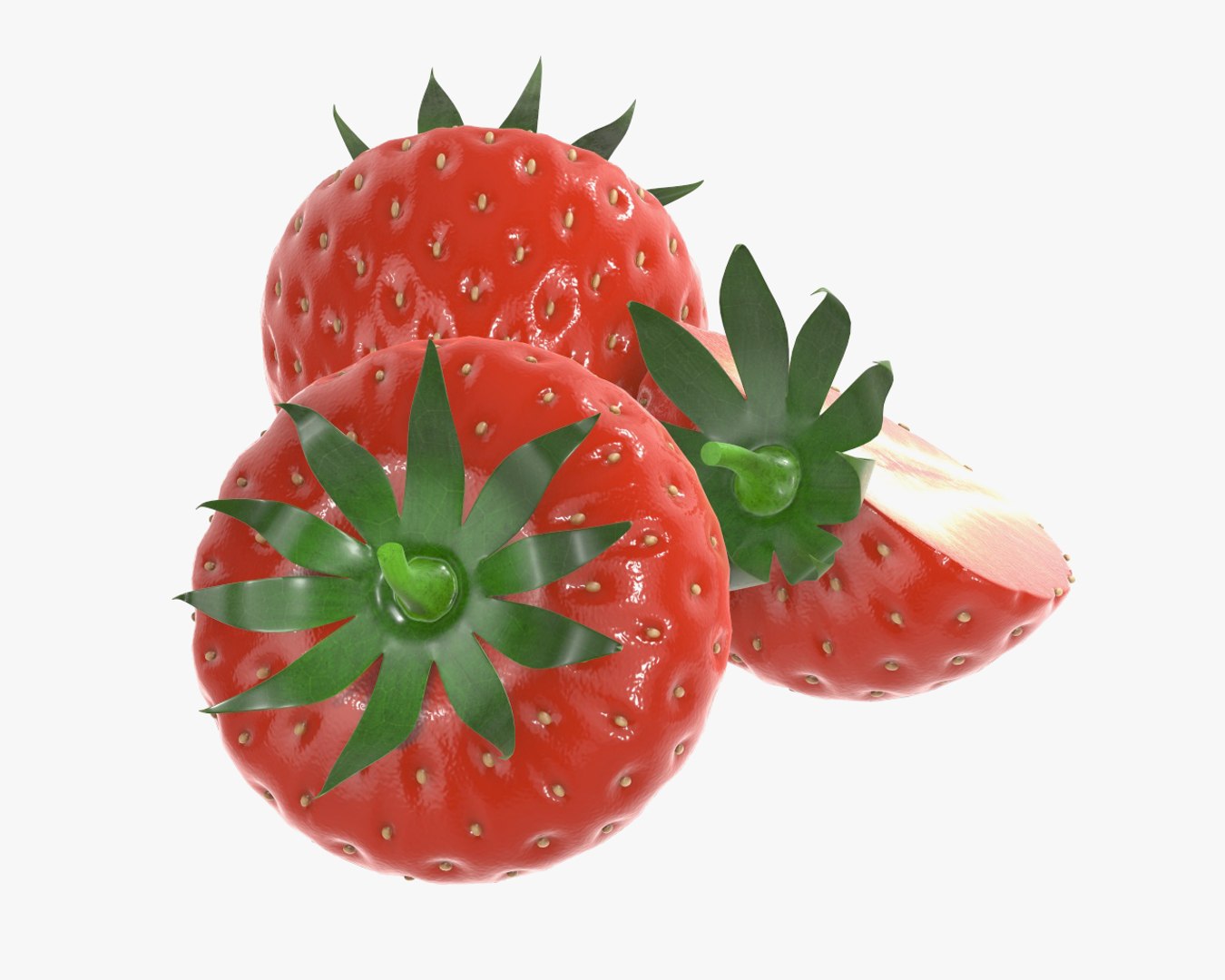 Strawberry Berry 3D Model - TurboSquid 1389058