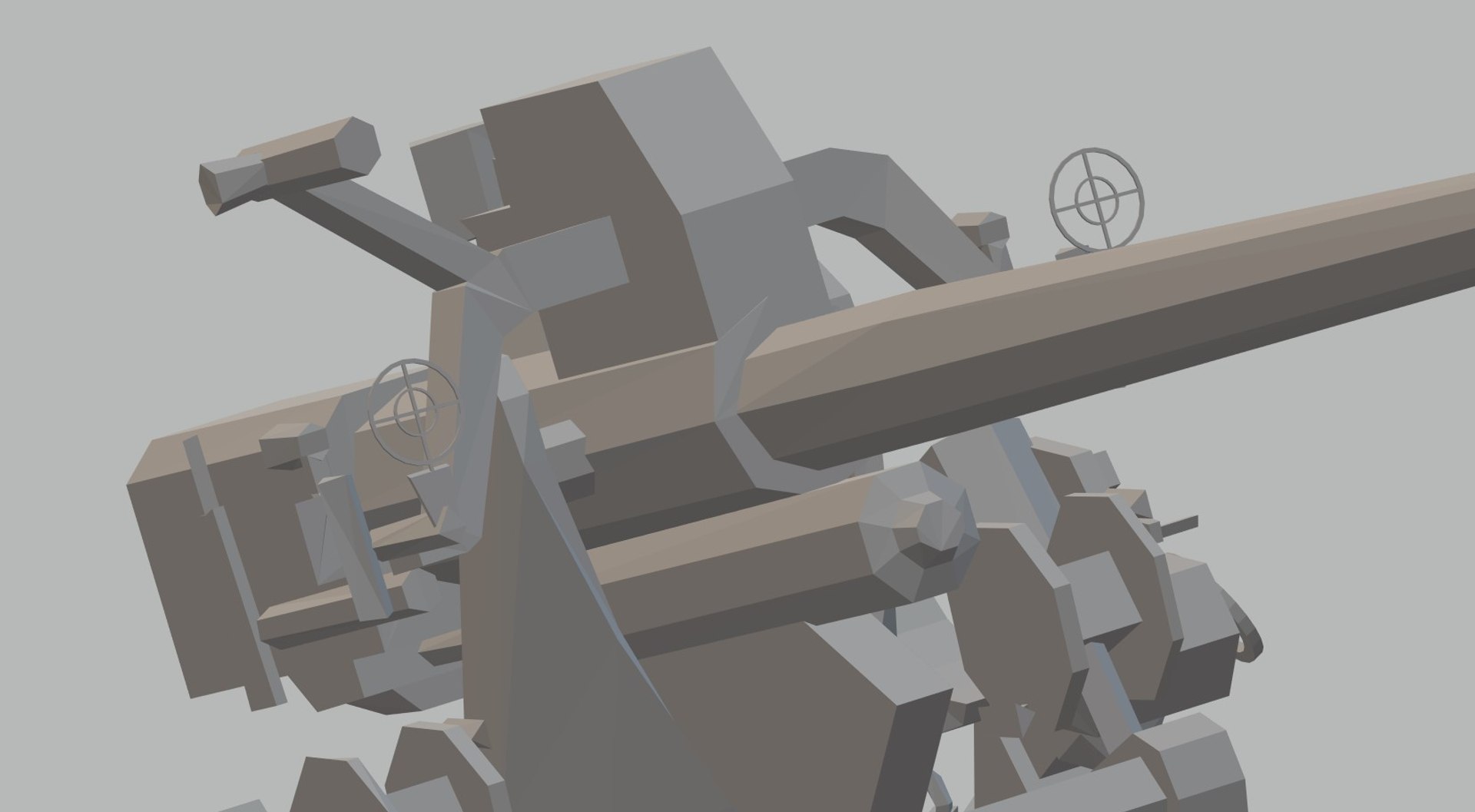 3D 3 Inch Deck Gun Model - TurboSquid 1432542