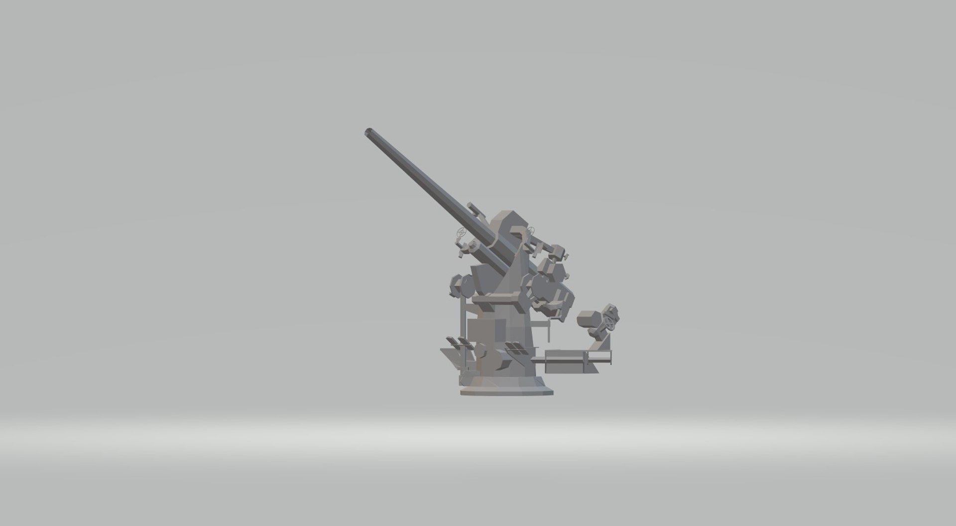 3D 3 Inch Deck Gun Model - TurboSquid 1432542
