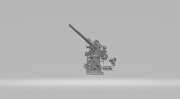 3D 5 inch deck gun model - TurboSquid 1432481