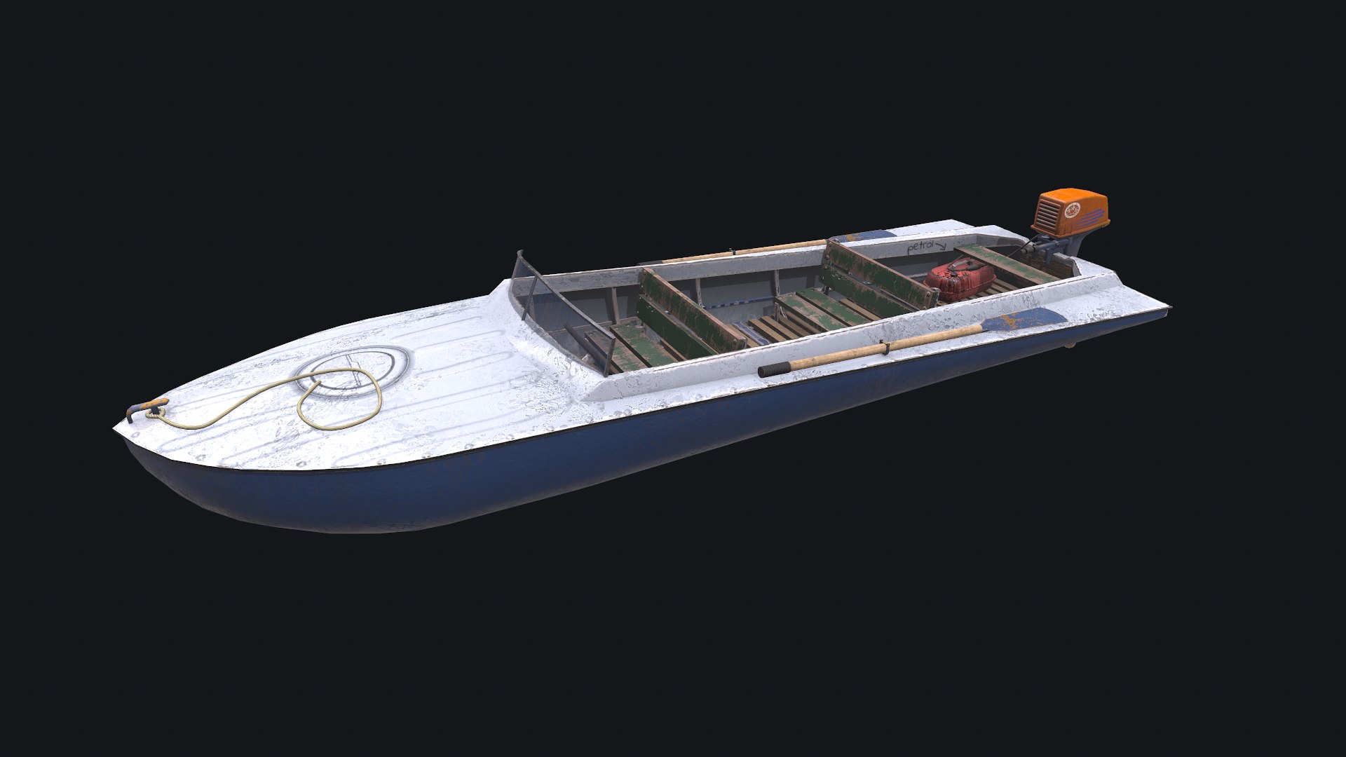 Old Boat Low-poly PBR model - TurboSquid 2013180