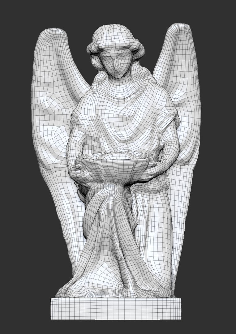 3D Angel Sculpture - TurboSquid 2258796