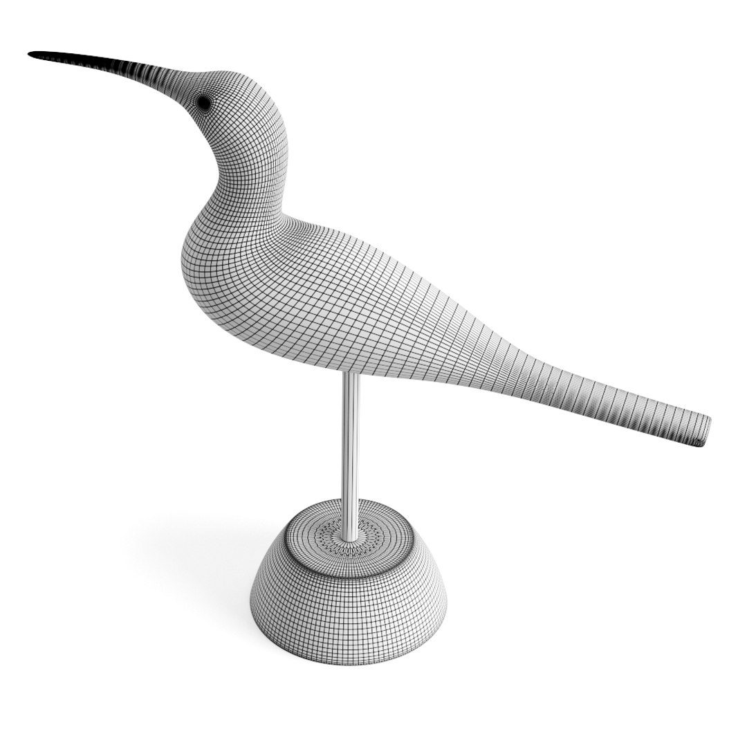 3D Hand Carved Wooden Sandpiper Model - TurboSquid 1542913