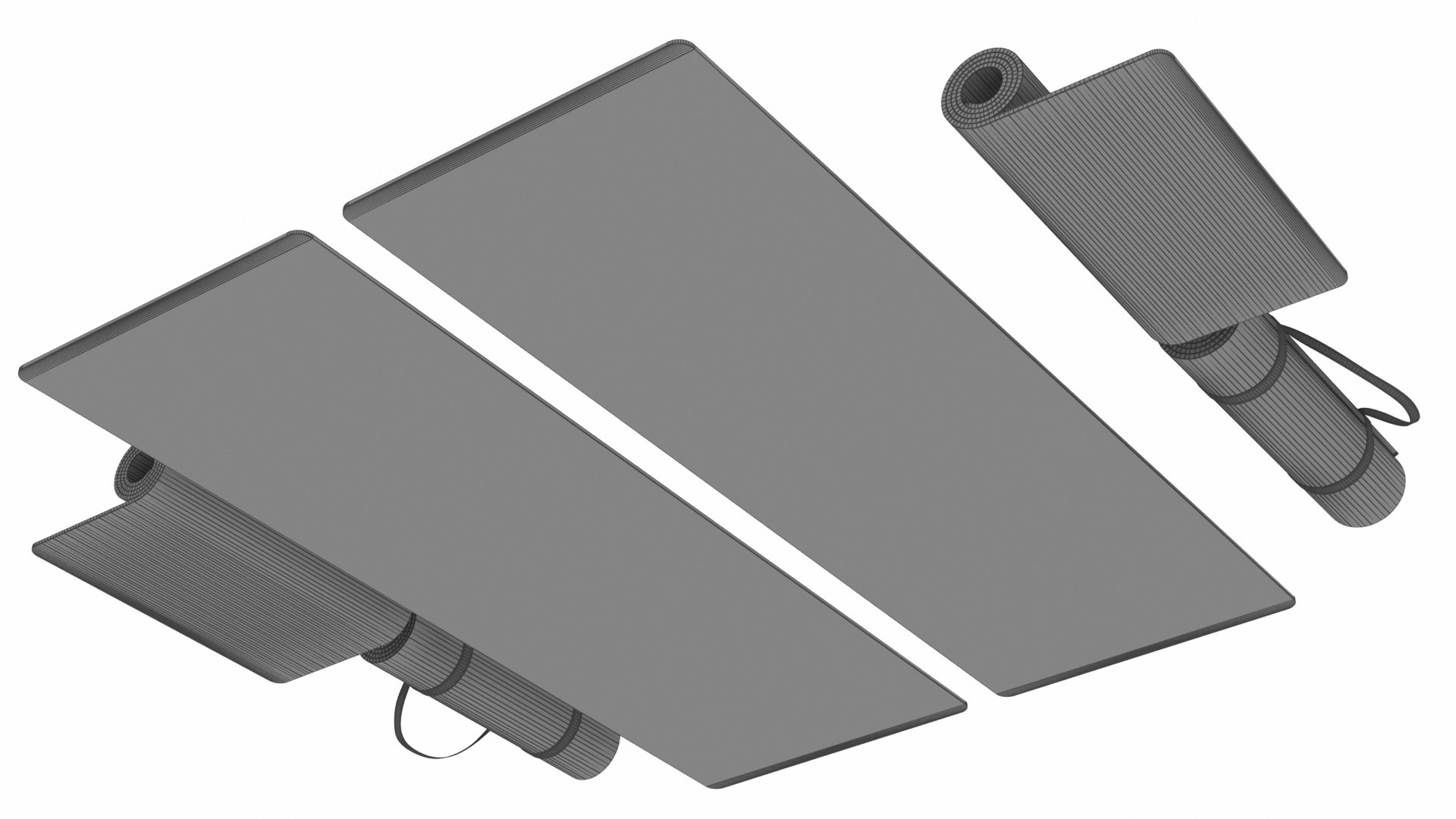 Pilates Mats 3D - TurboSquid 1947139