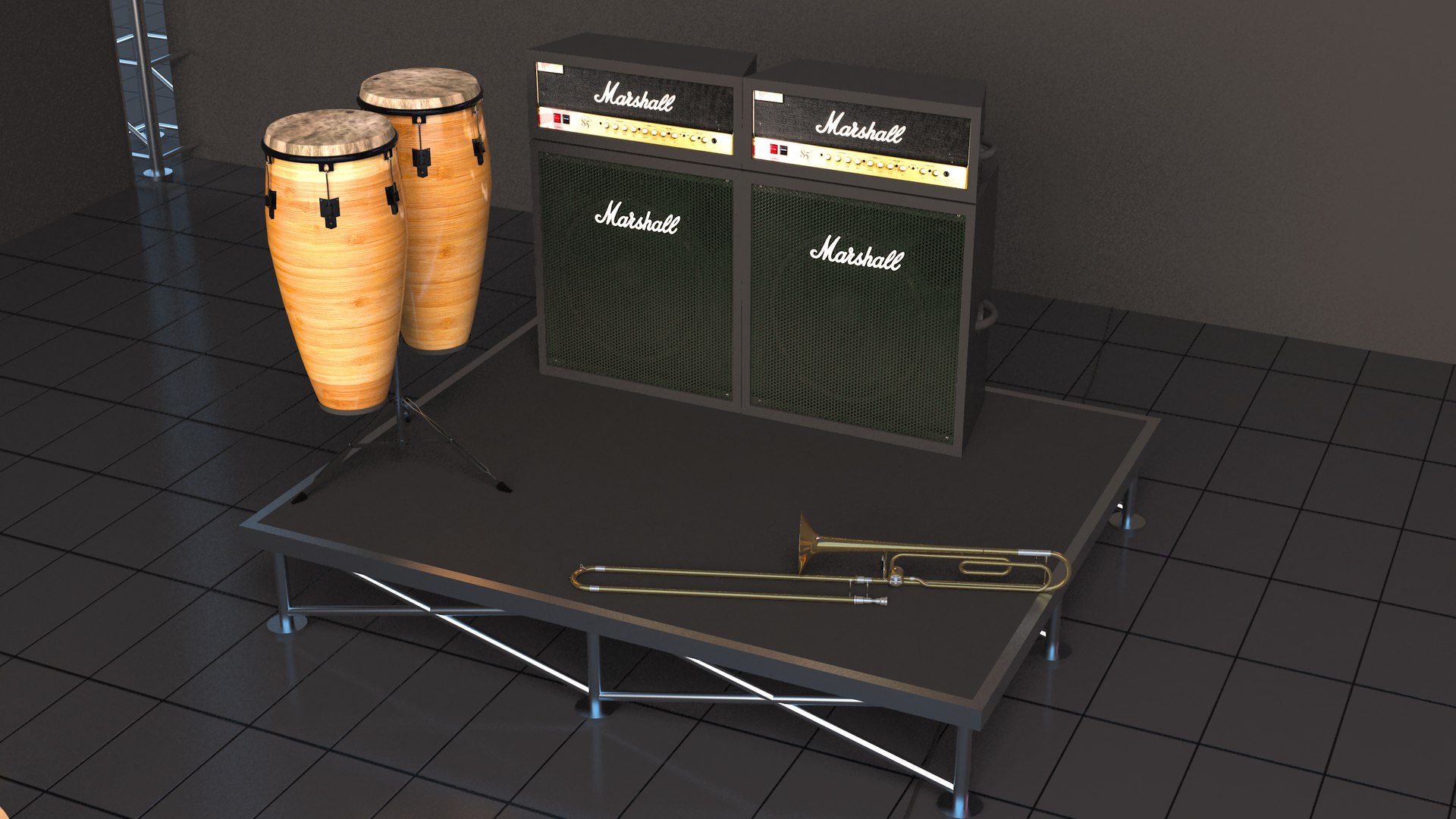 3D Model Stage Scene Structure - TurboSquid 1572636