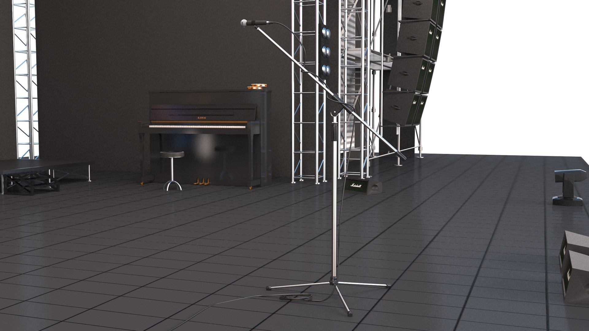 3D Model Stage Scene Structure - TurboSquid 1572636