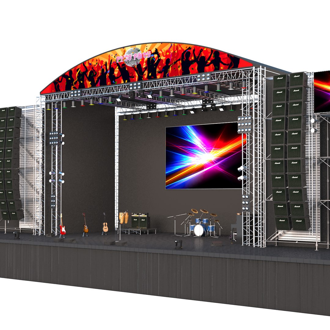 3D model stage scene structure - TurboSquid 1572636