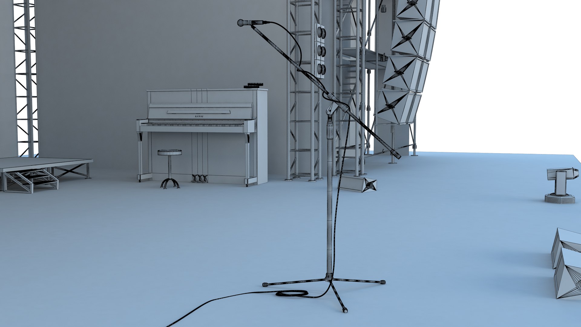 3D Model Stage Scene Structure - TurboSquid 1572636