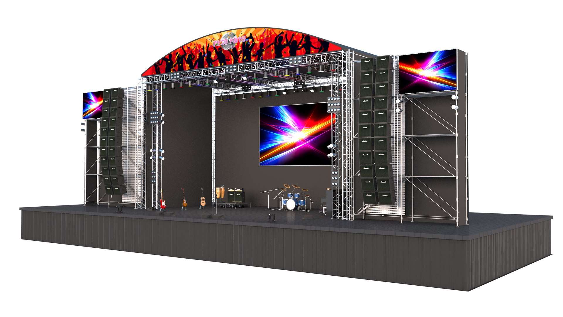 3D Model Stage Scene Structure - TurboSquid 1572636