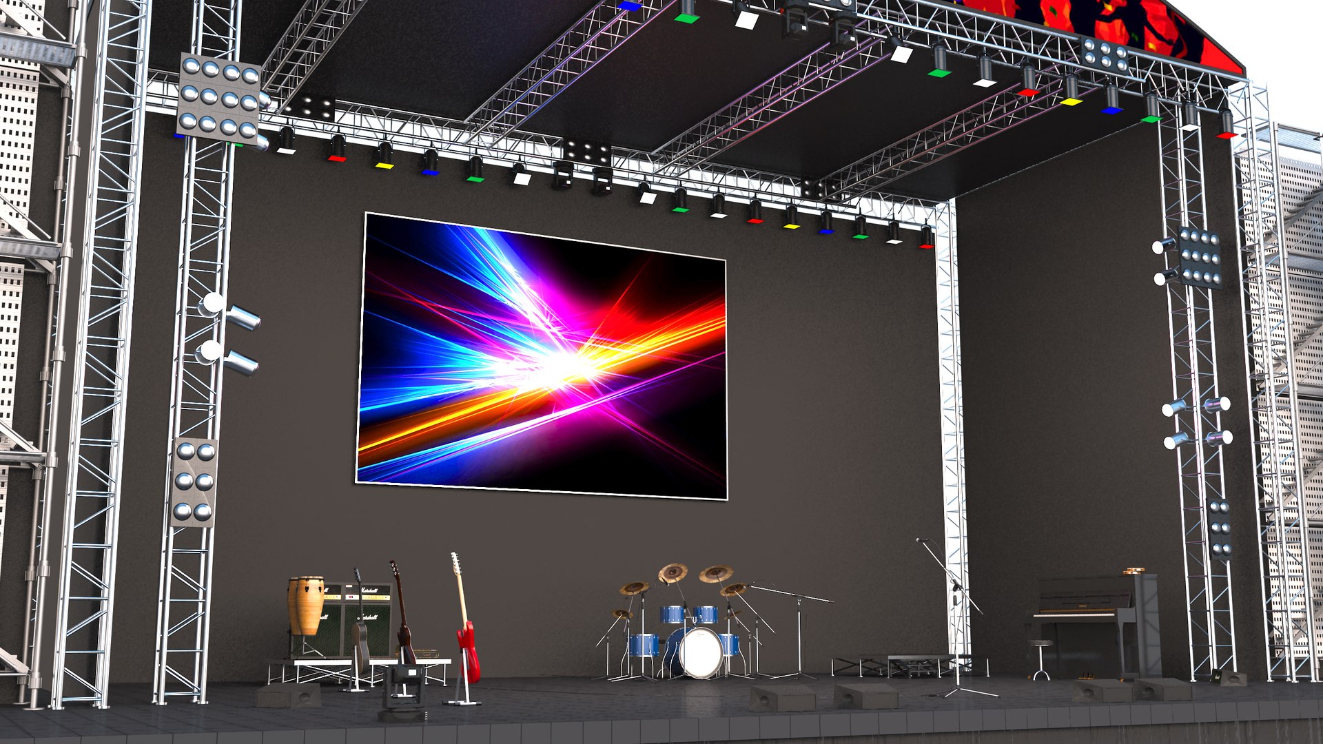 3D Model Stage Scene Structure - TurboSquid 1572636