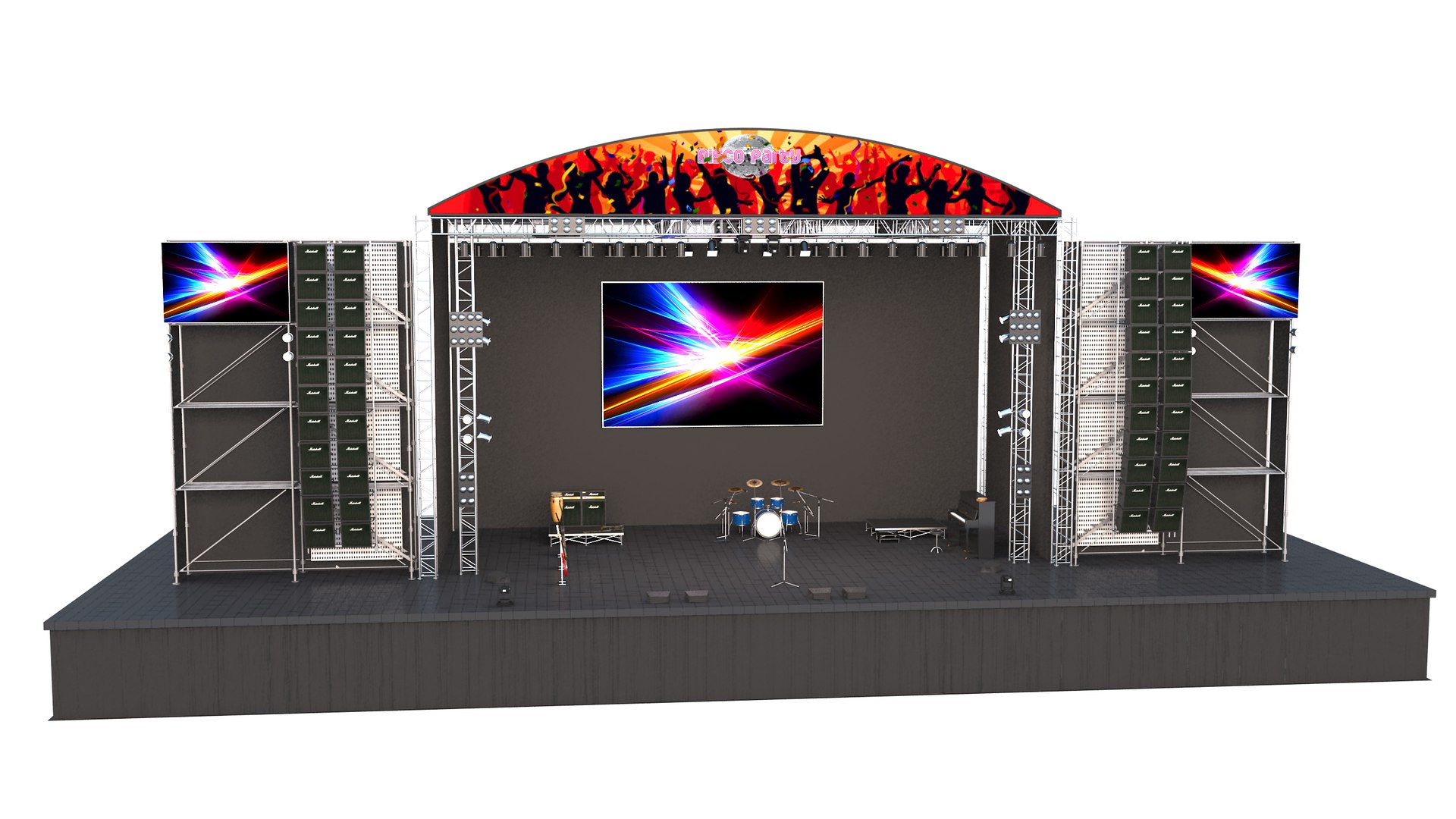 3D Model Stage Scene Structure - TurboSquid 1572636