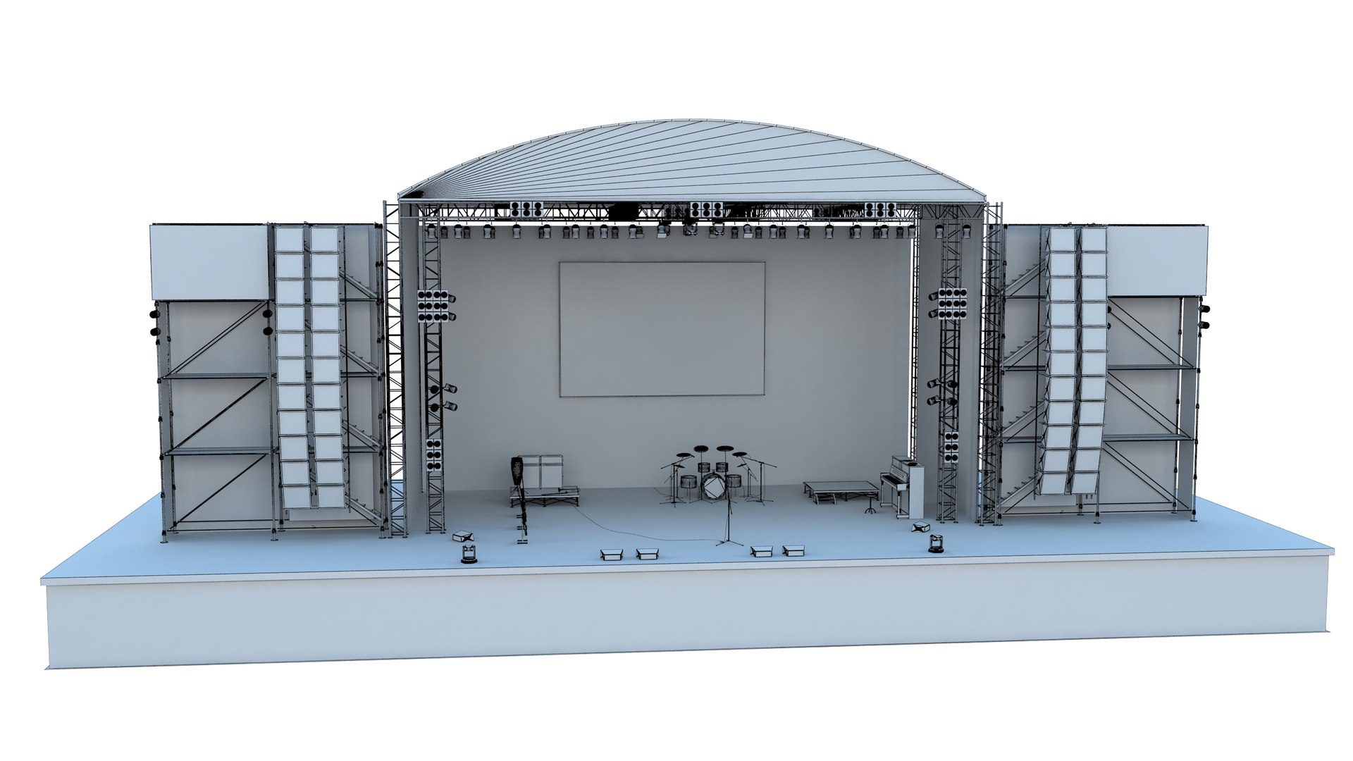 3D Model Stage Scene Structure - TurboSquid 1572636