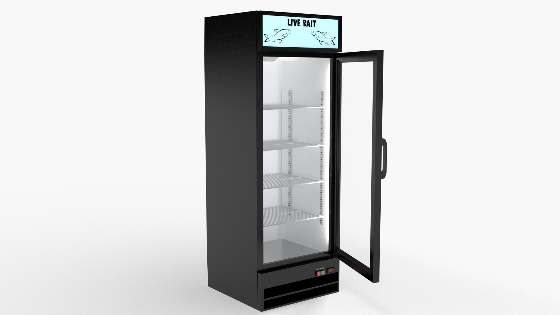 Refrigerator with Live Bait 3D model - TurboSquid 2064043