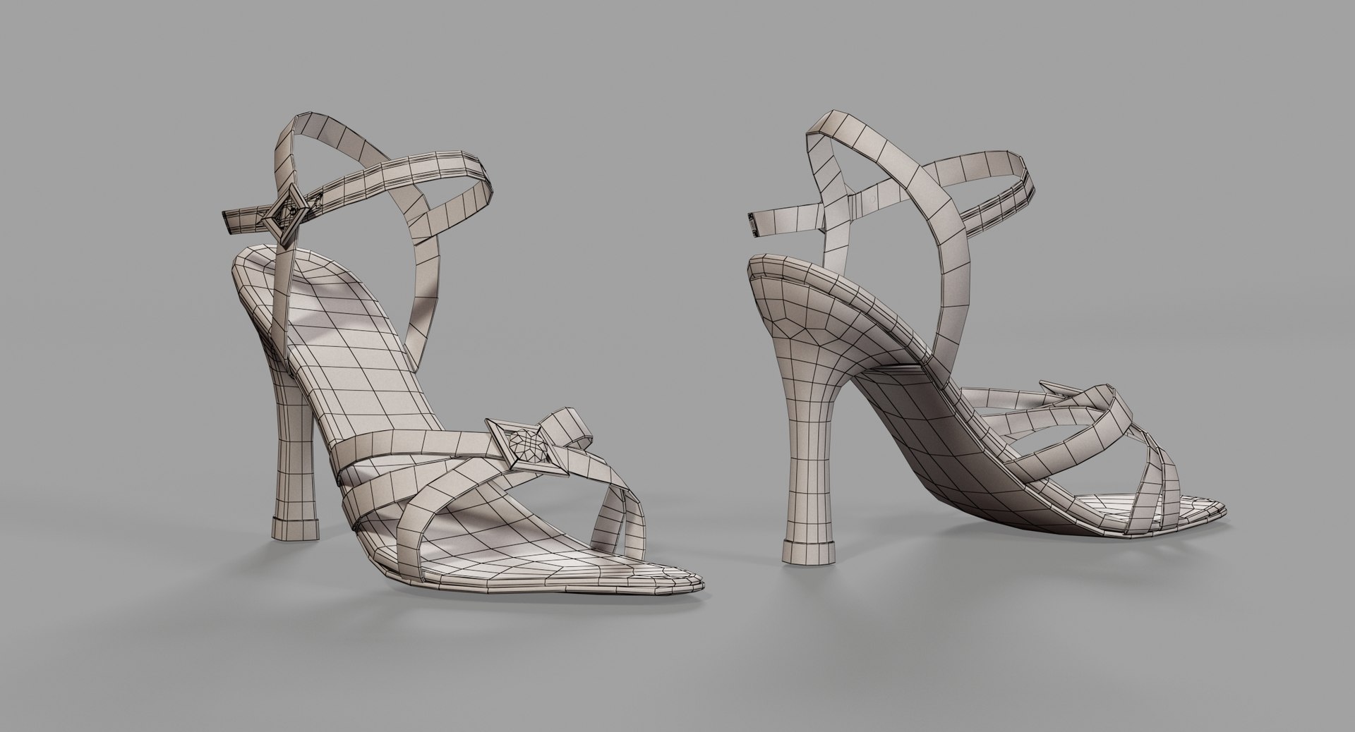 3D Female Sandals Dancing Model - TurboSquid 1538564