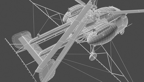 3d kamov ka-26 model