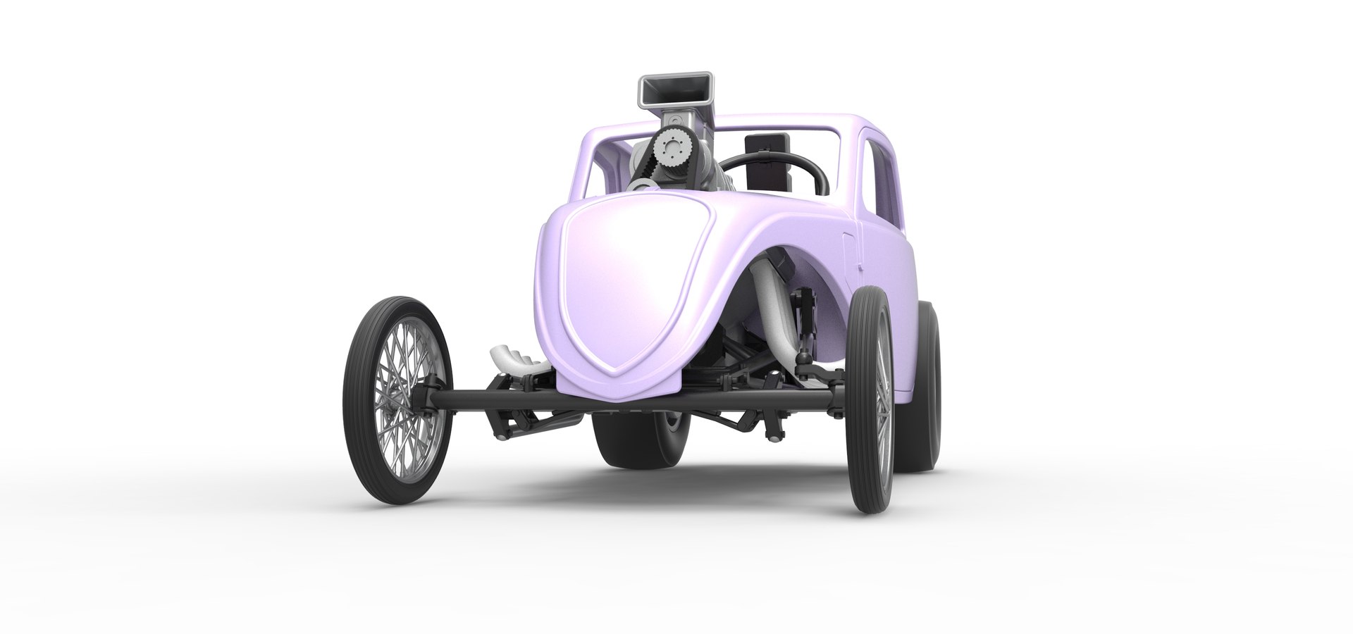 Front Engine Old School Dragster With Shell Version 10 Scale 1 To 25 3D ...