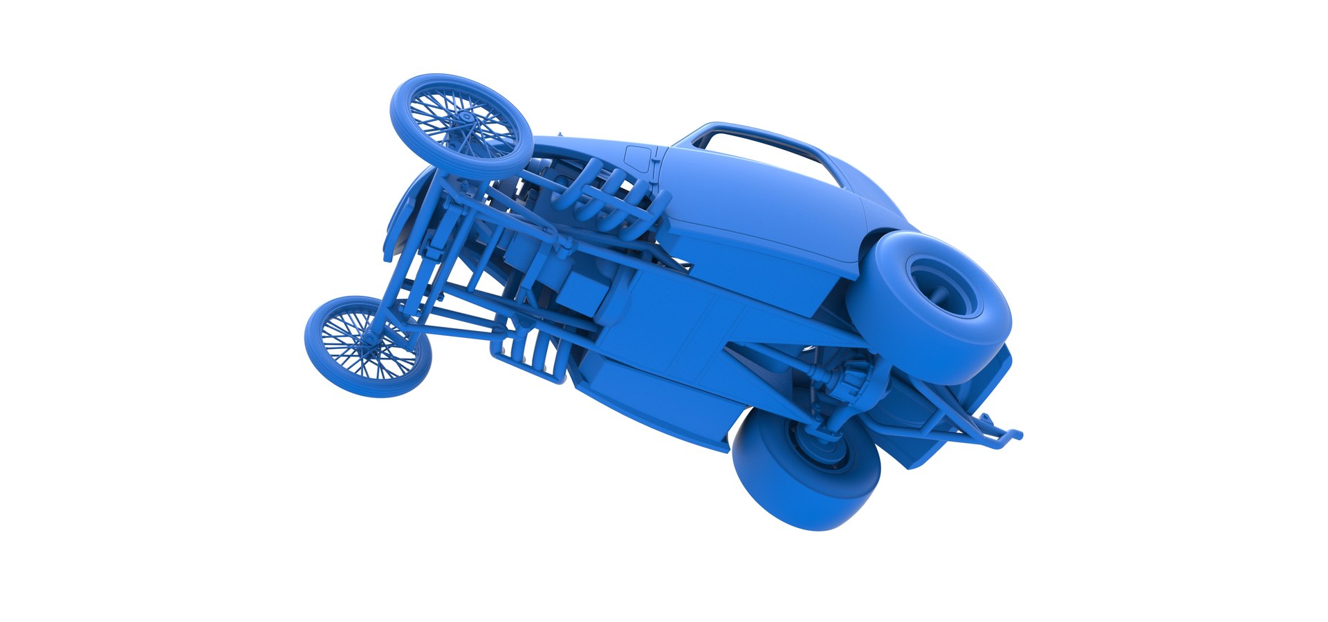 Front Engine Old School Dragster With Shell Version 10 Scale 1 To 25 3D ...