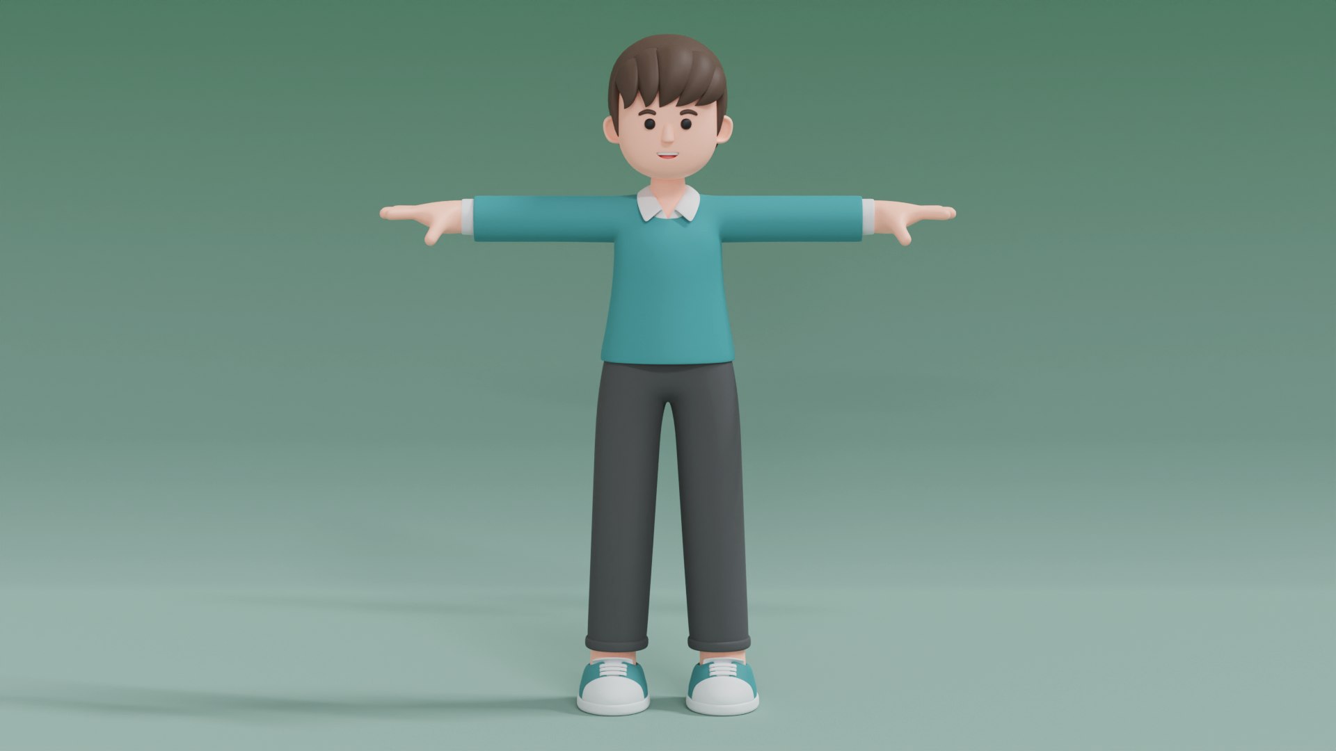 Minimal Man Cartoon Character 03 3D Model - TurboSquid 1961310