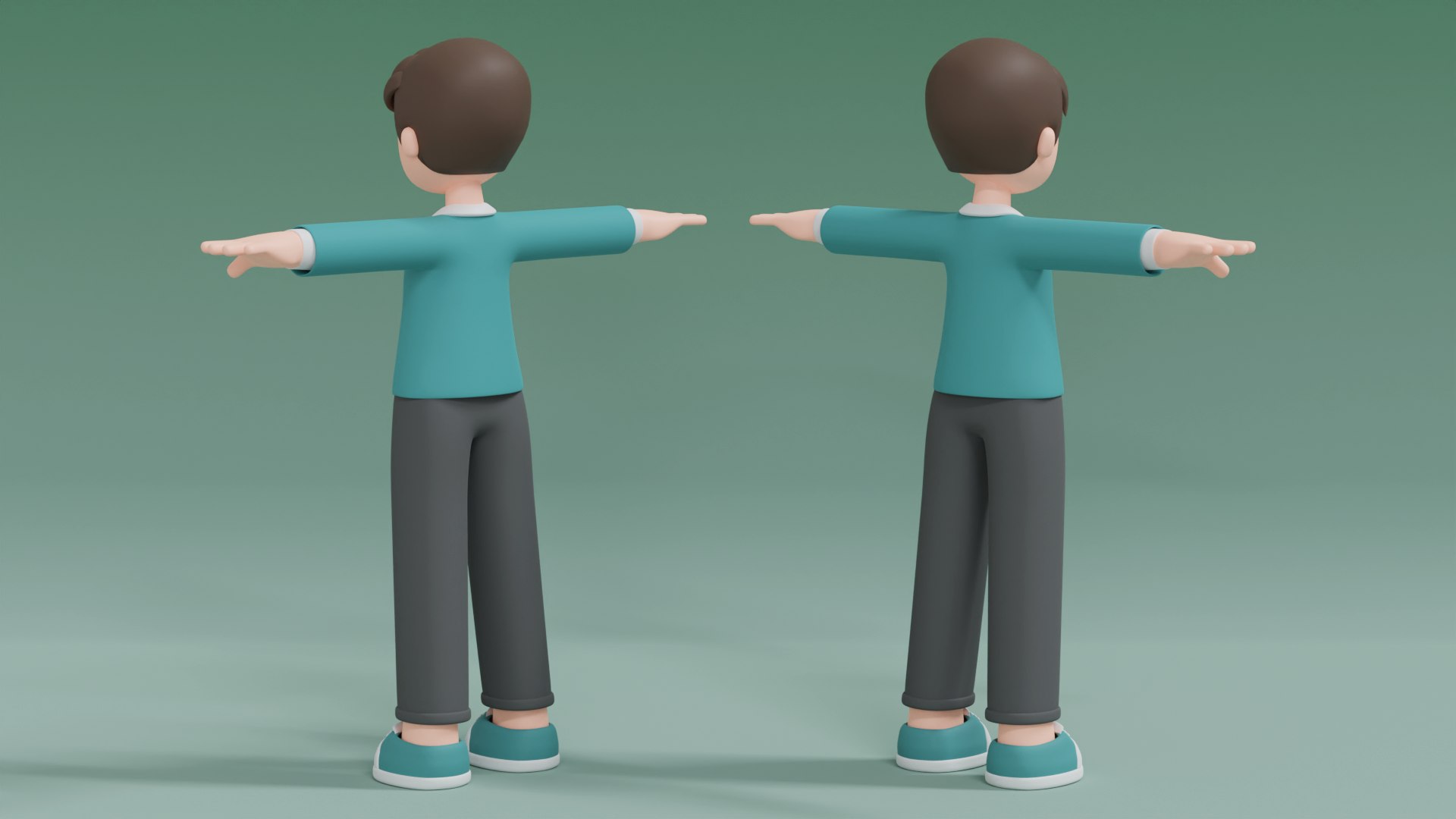 Minimal Man Cartoon Character 03 3D Model - TurboSquid 1961310