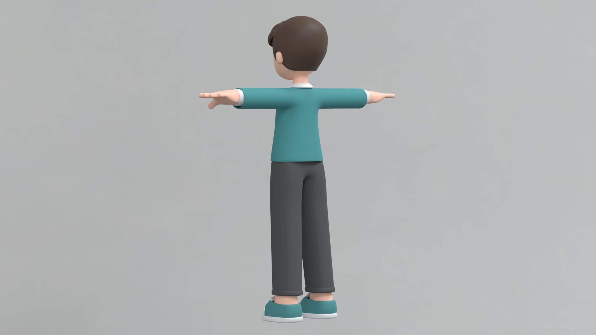 Minimal Man Cartoon Character 03 3D Model - TurboSquid 1961310