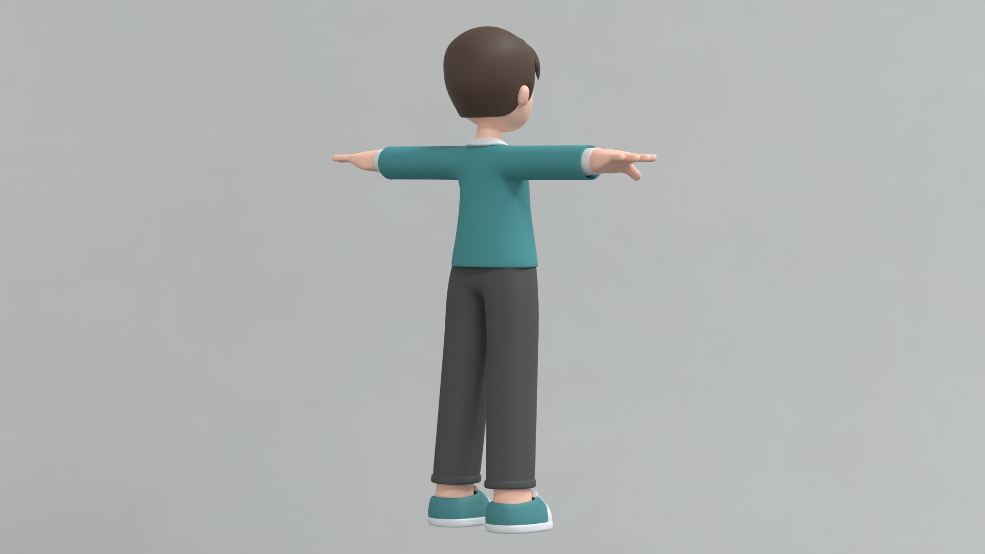 Minimal Man Cartoon Character 03 3D Model - TurboSquid 1961310