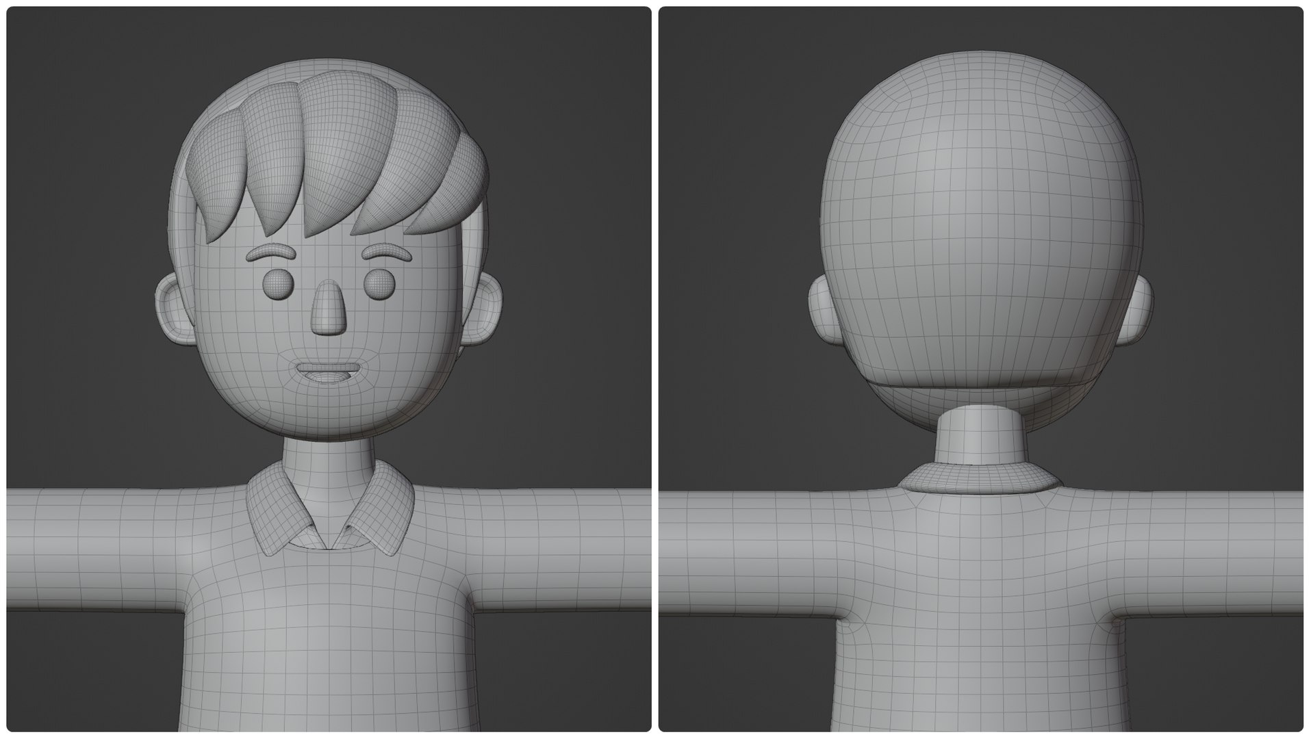 Minimal Man Cartoon Character 03 3D Model - TurboSquid 1961310