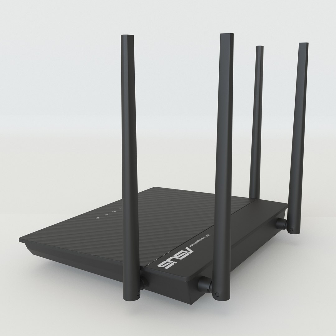 Asus Ac1300 Router - 3D Model - TurboSquid 1199430