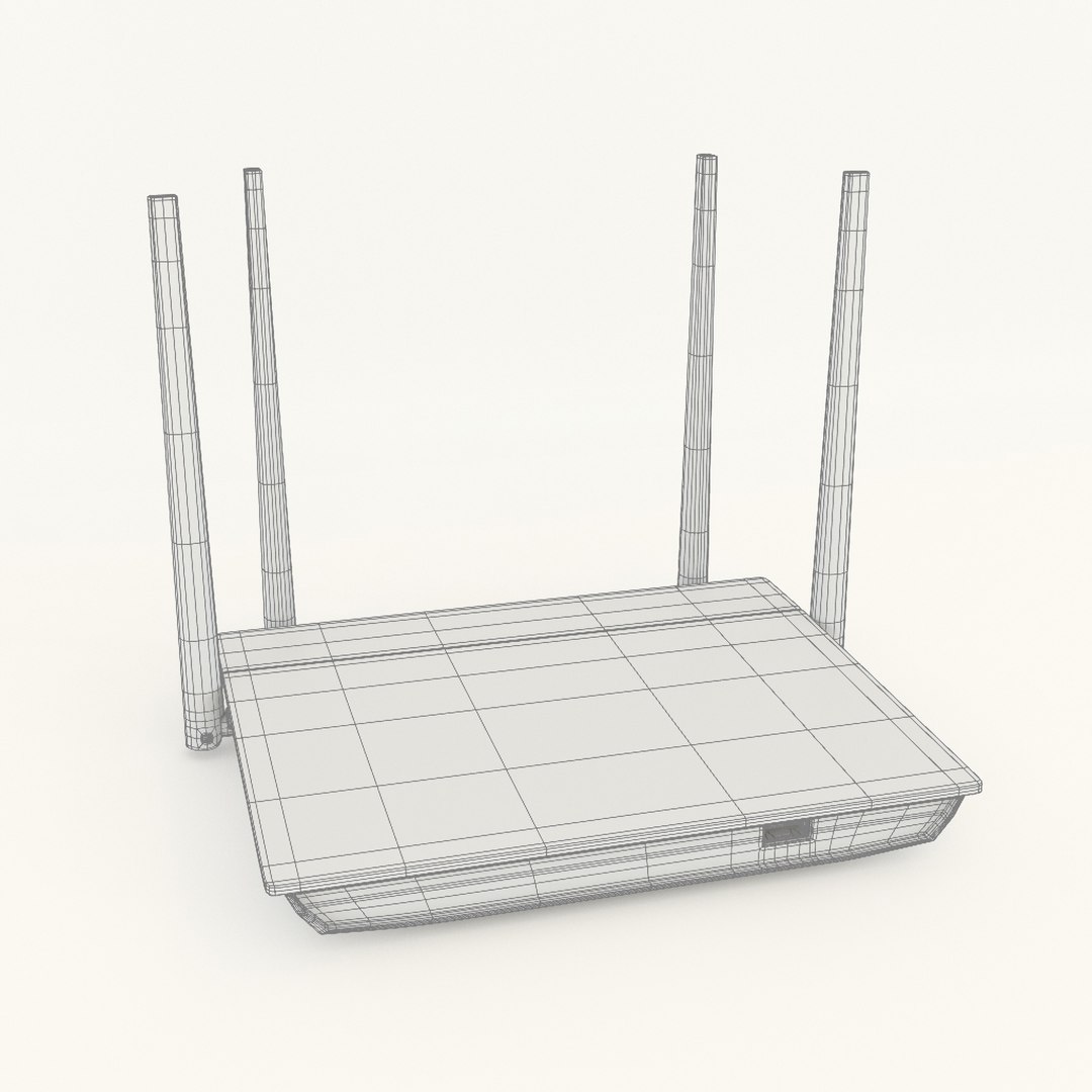 Asus Ac1300 Router - 3D Model - TurboSquid 1199430